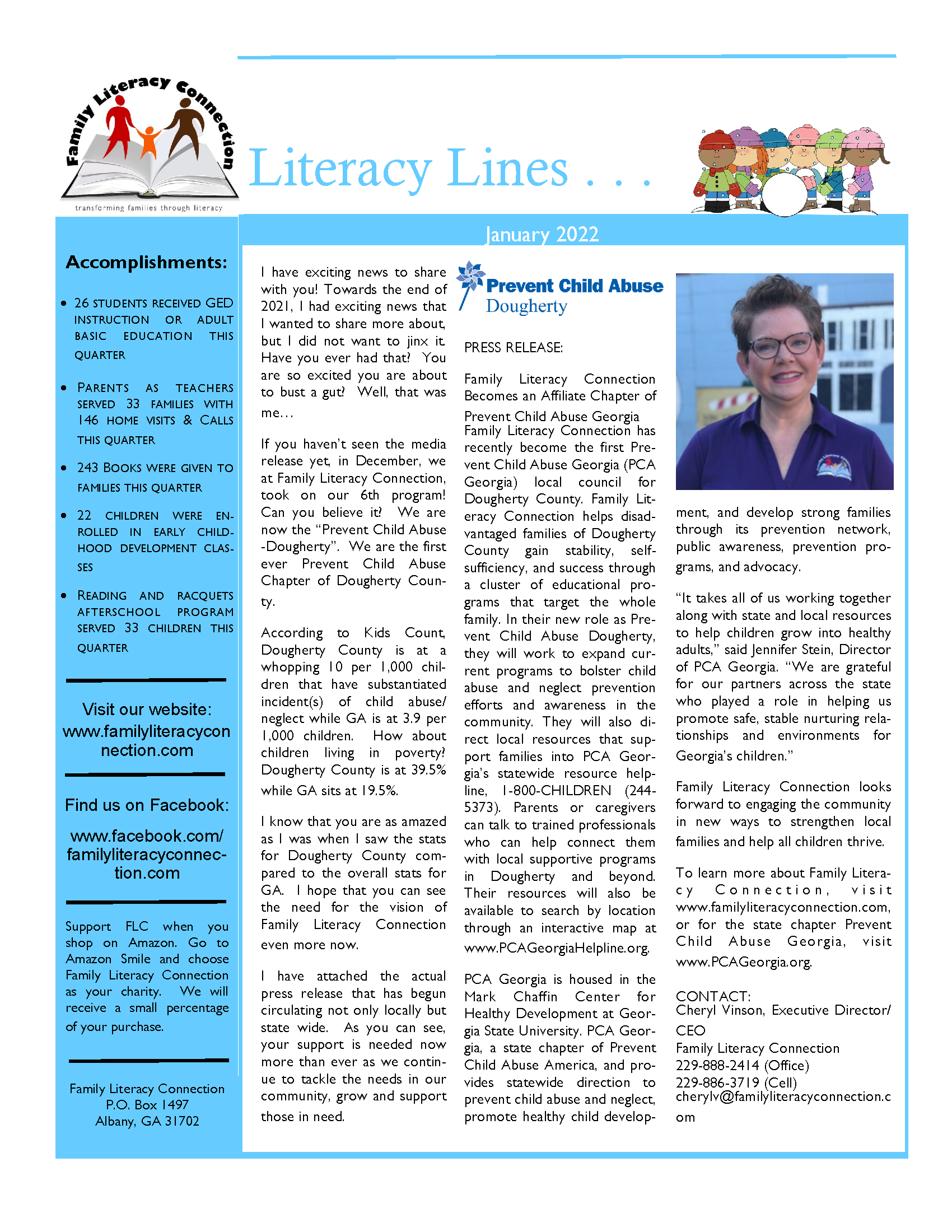 Newsletters — Family Literacy Connection