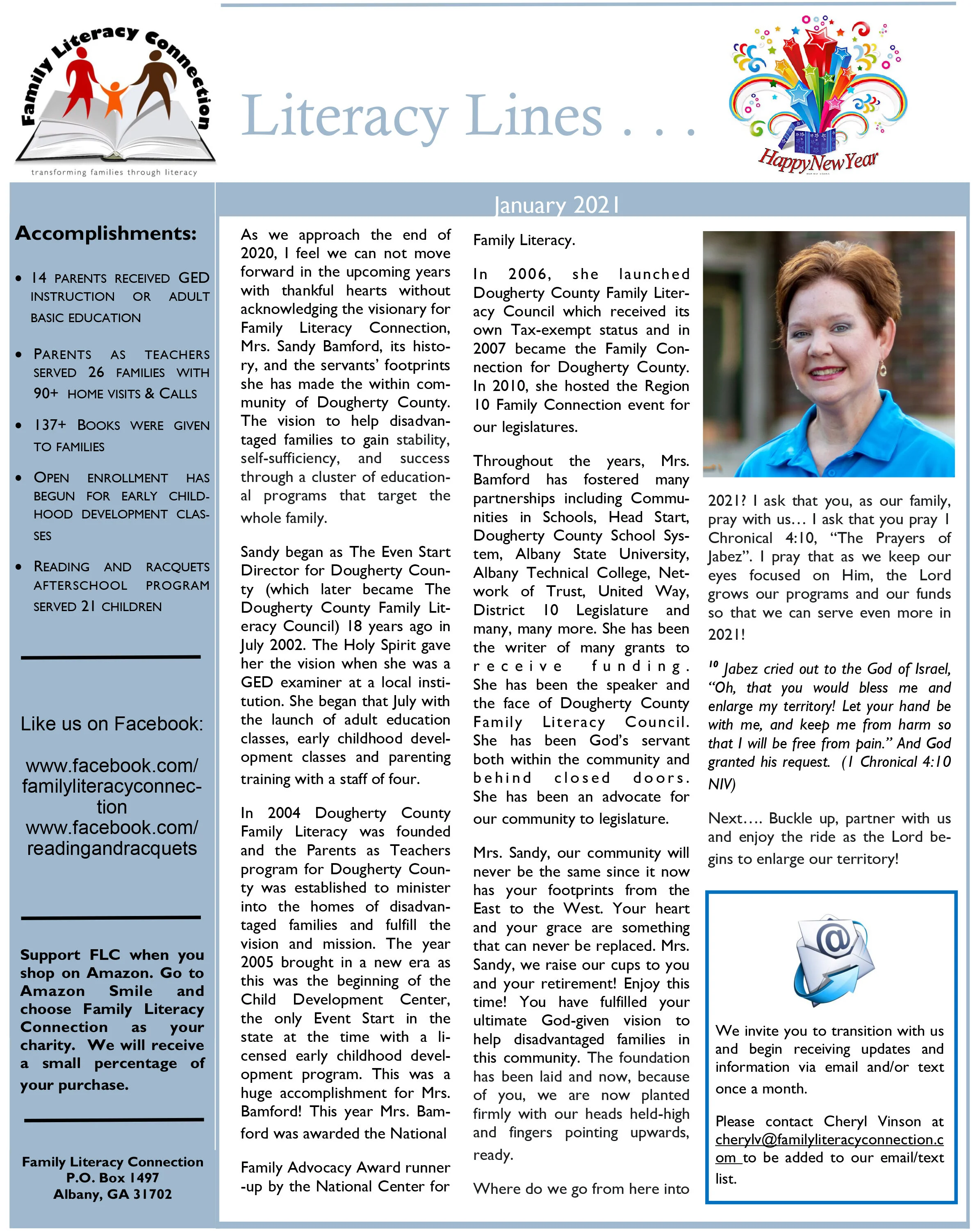 Newsletters — Family Literacy Connection
