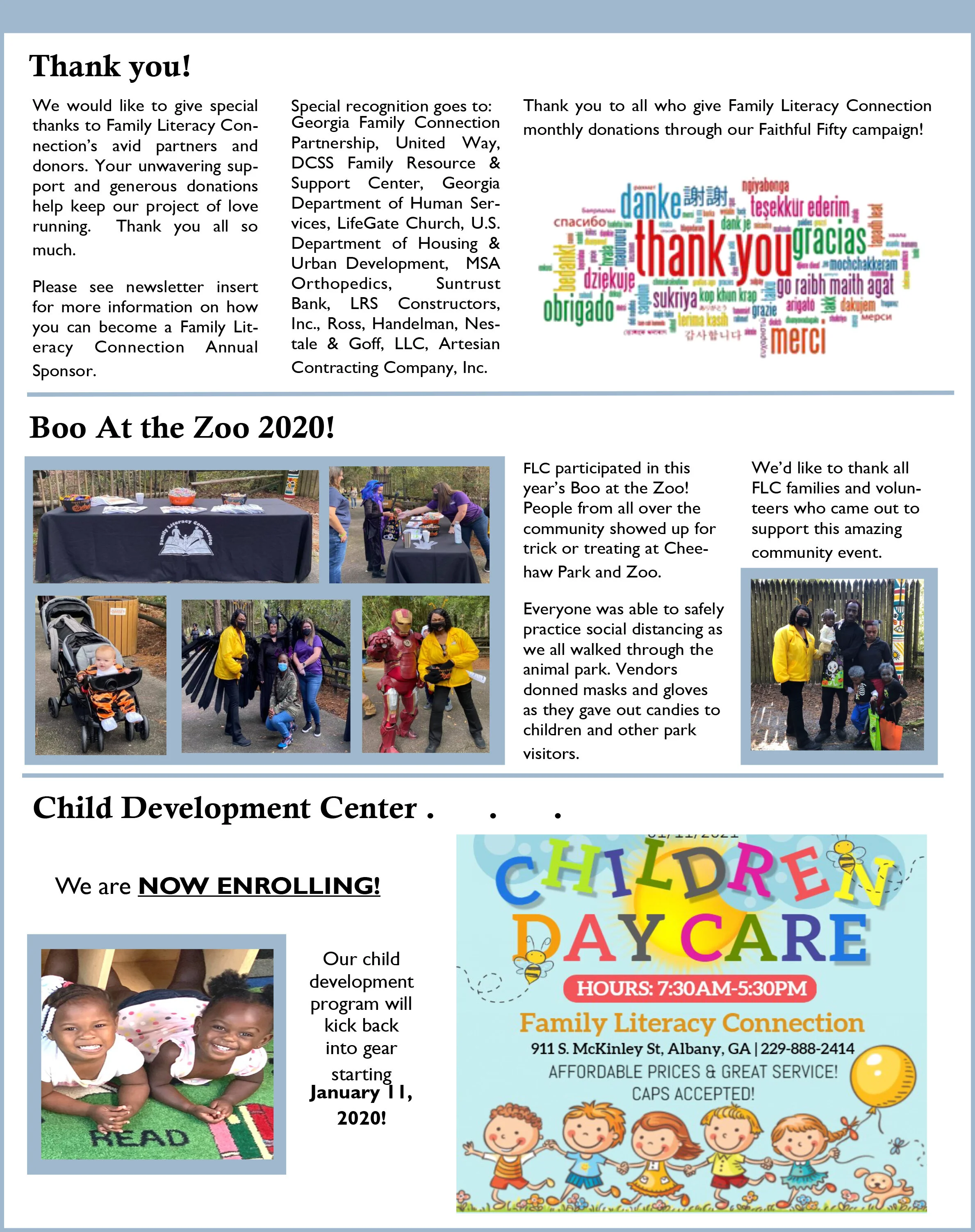 Newsletters — Family Literacy Connection