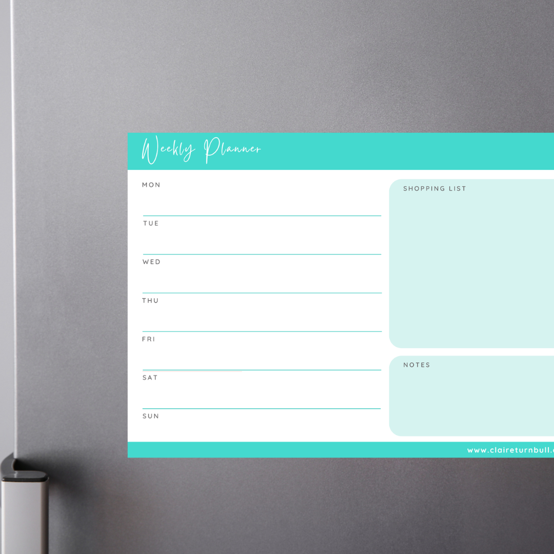 Weekly Magnetic Planner for the Fridge - Meal Planning, Shopping List ...