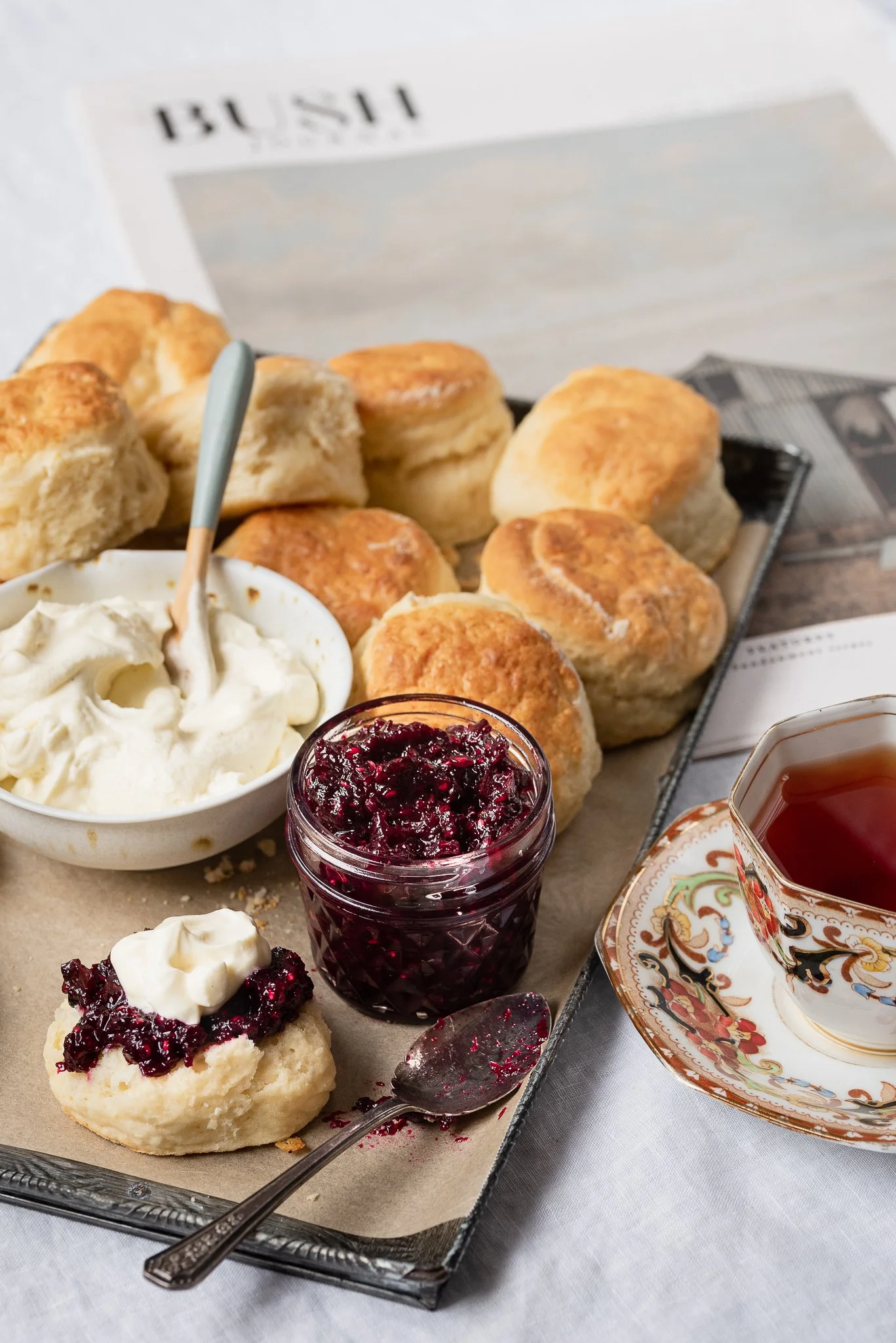 Scones Jam and Cream — Sally Frawley Photography