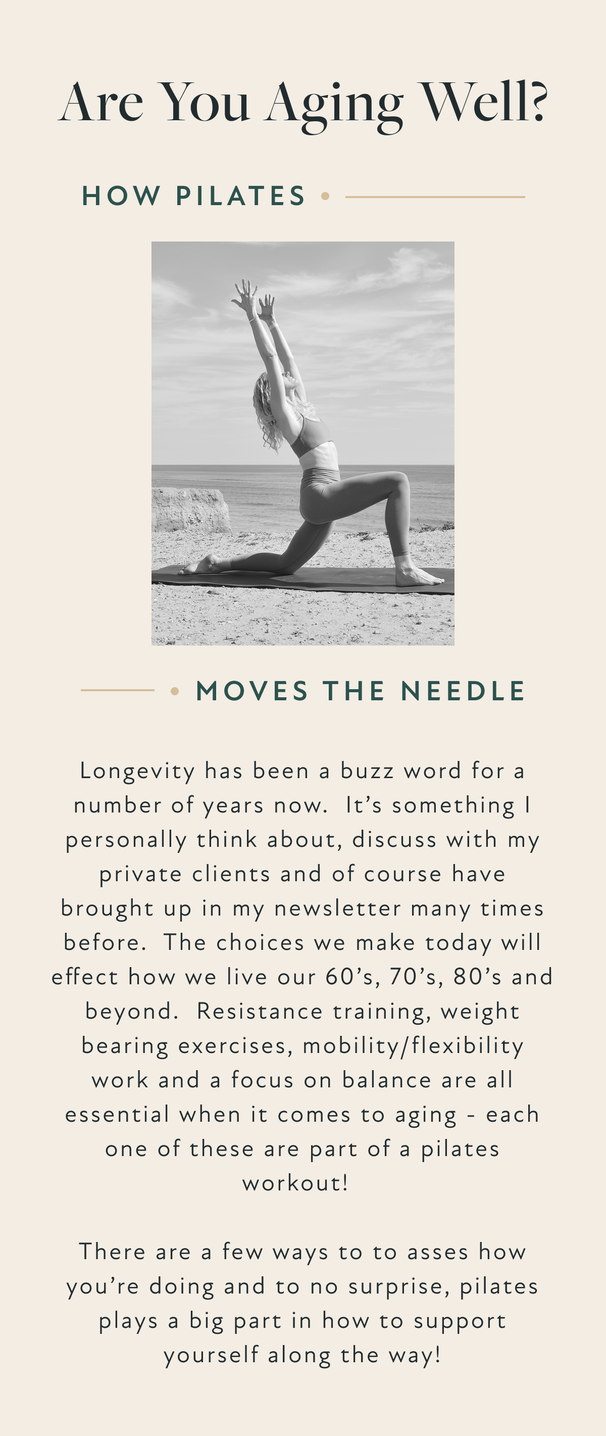 How To Track Your Longevity — Ashley Patten Pilates