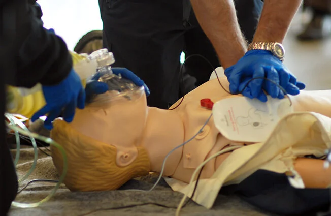 This workshop provides instruction on high-performance CPR for first ...