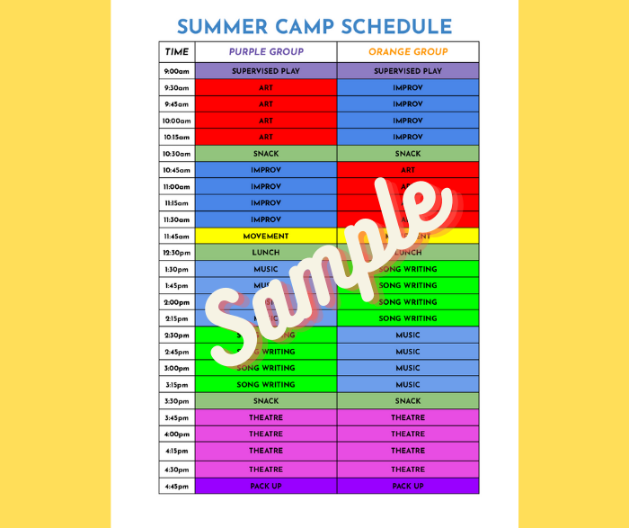 Summer Camp Price & Schedule — Art House Astoria