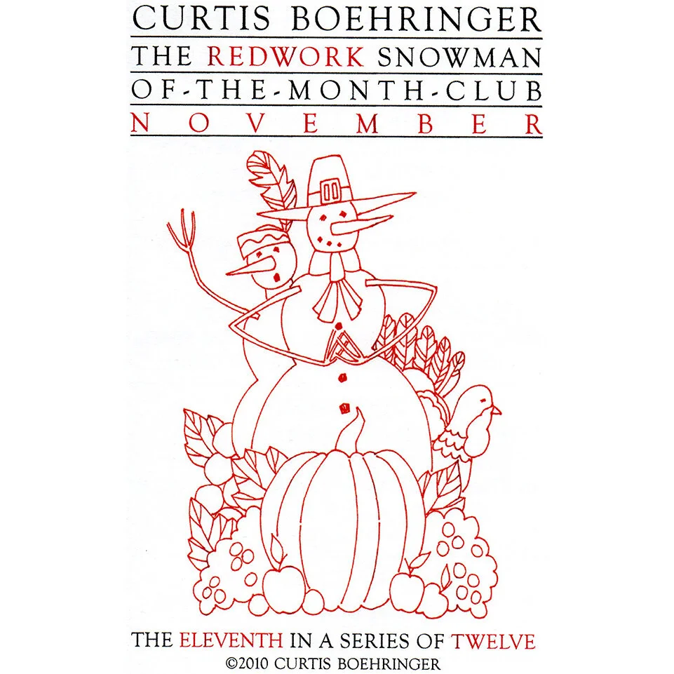 Blocks of the Month — Redwork Plus/Scarlet Today