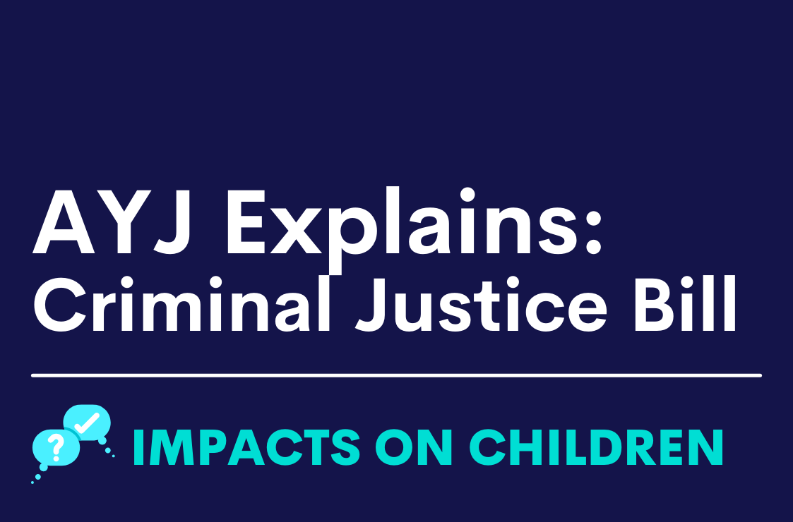 AYJ Explains: Criminal Justice Bill 2023 — AYJ, Alliance for Youth Justice