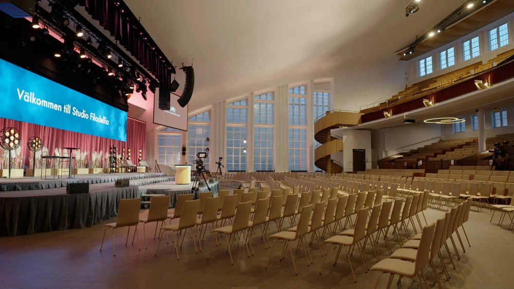 Studio Filadelfia: Streaming-studio i Stockholm med publikyta för 1600 ...