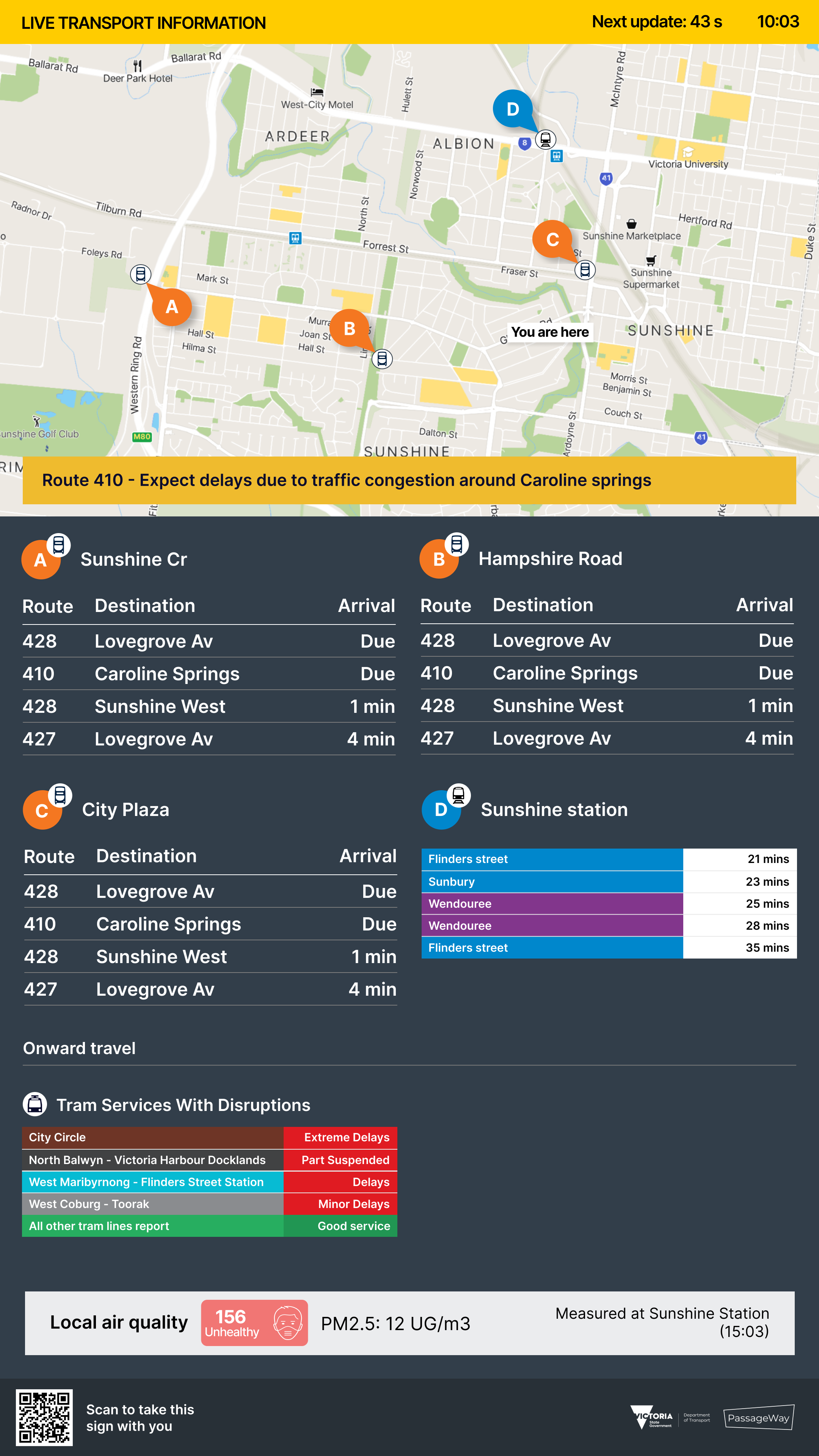 Transport for Victoria — PassageWay Smart Digital Signs