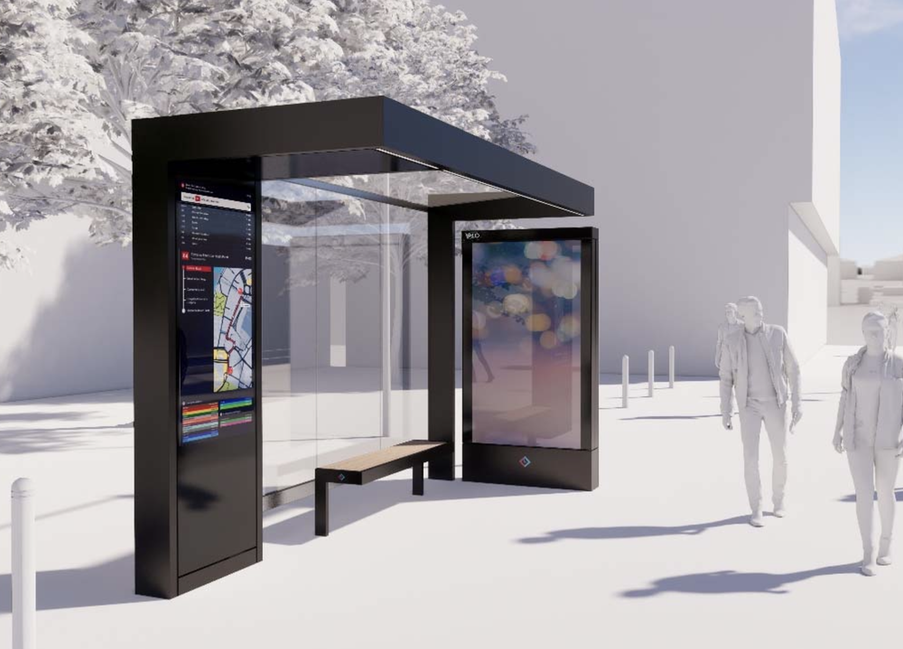 Croydon Smart City Bus Shelters — PassageWay Smart Digital Signs