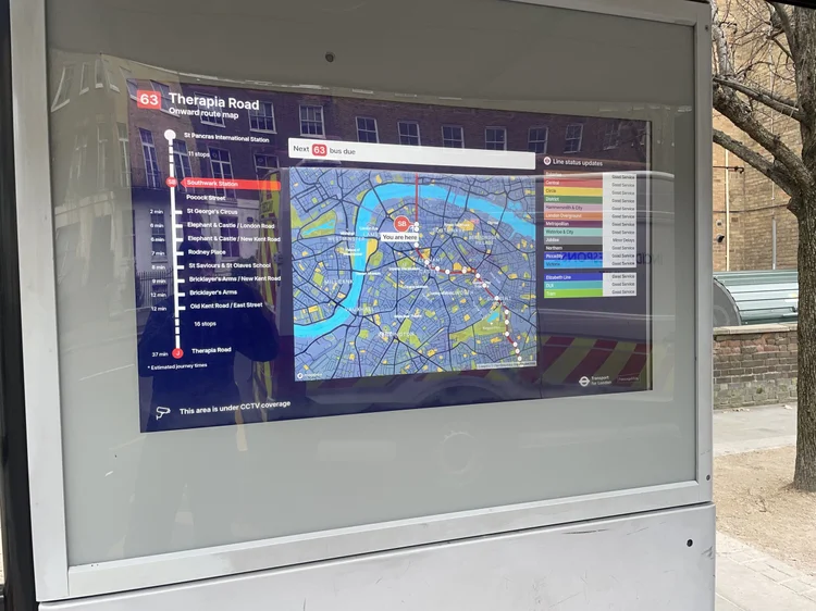 RTPI Digital Signs For TfL Smart Bus Shelters — PassageWay Smart ...