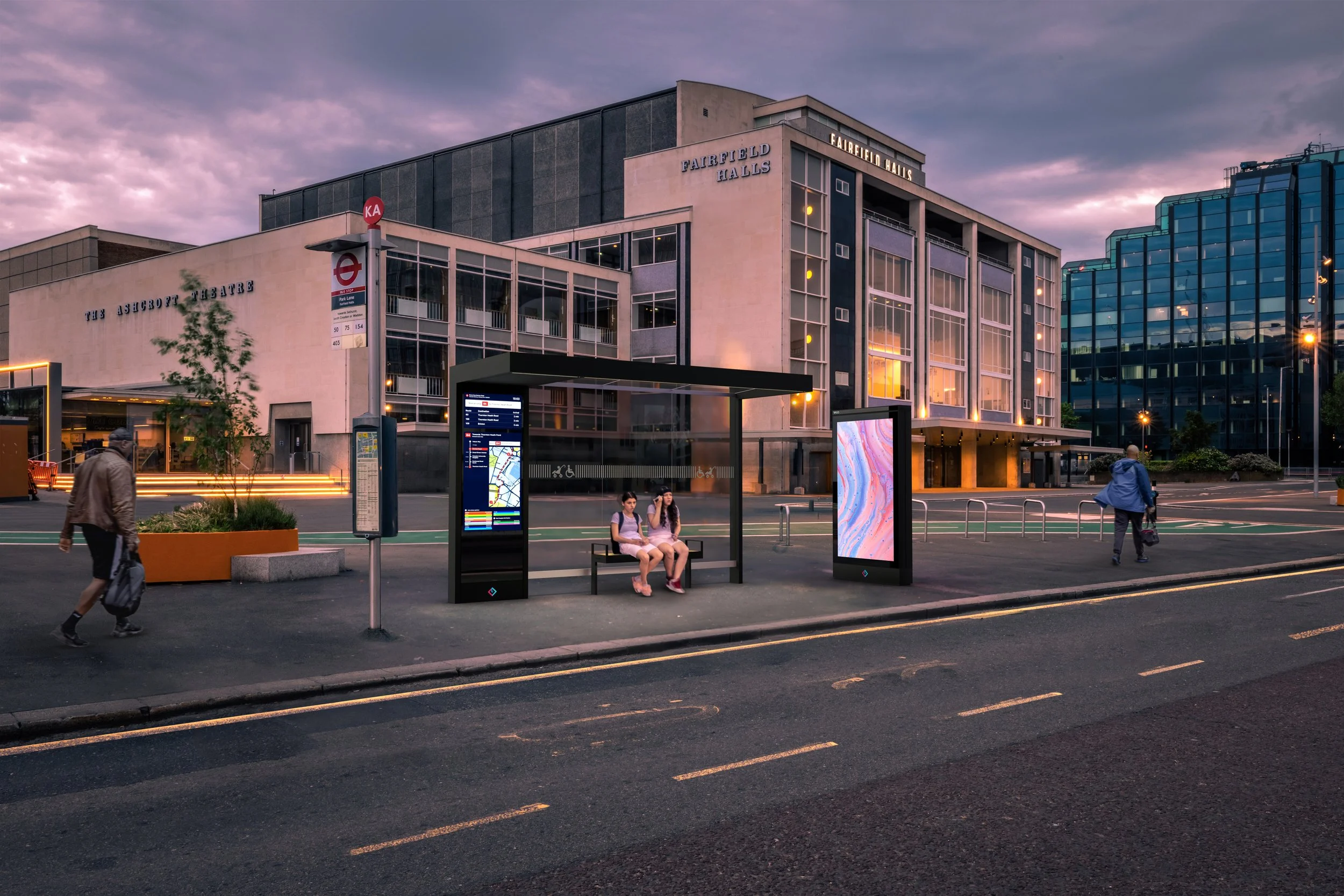 Croydon Smart Bus Shelters — PassageWay Smart Digital Signs