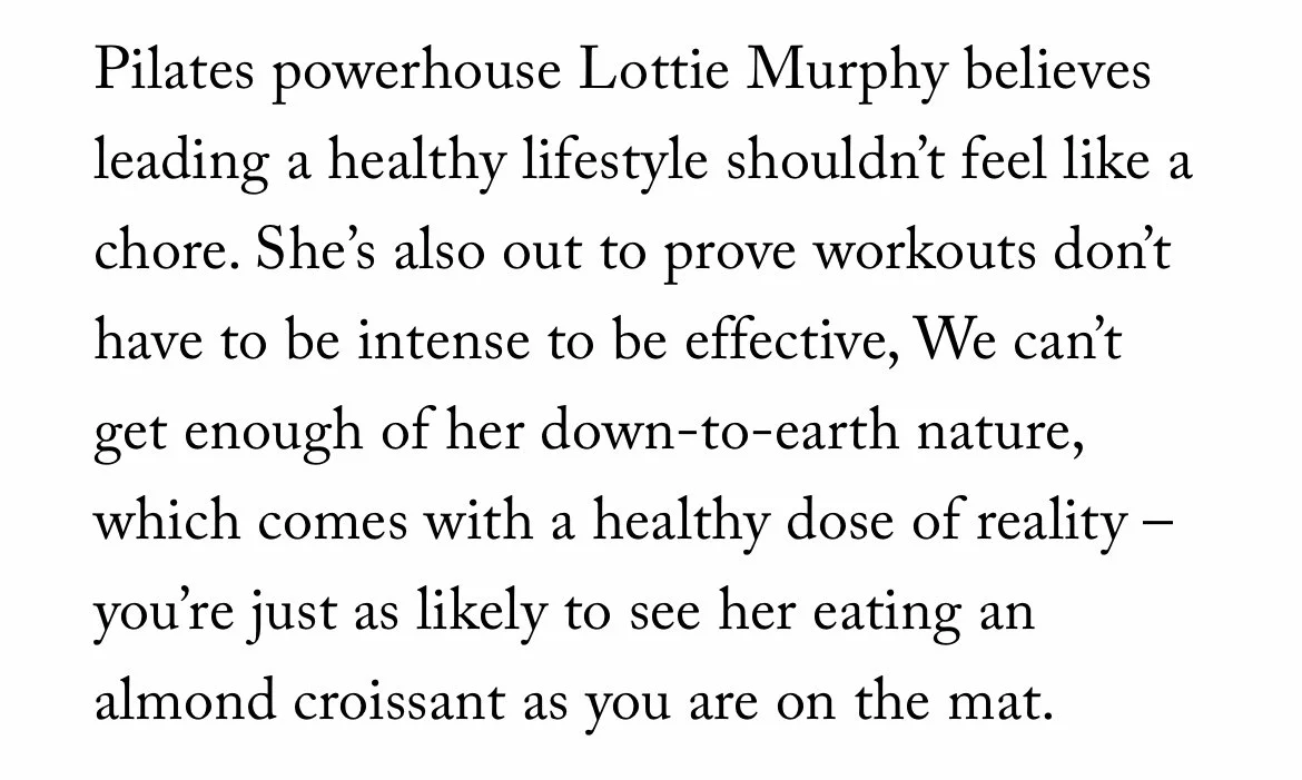 Lottie Murphy Pilates - Pilates to feel good in mind and body for life