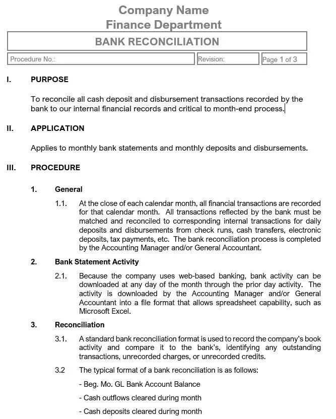 Bank Reconciliation