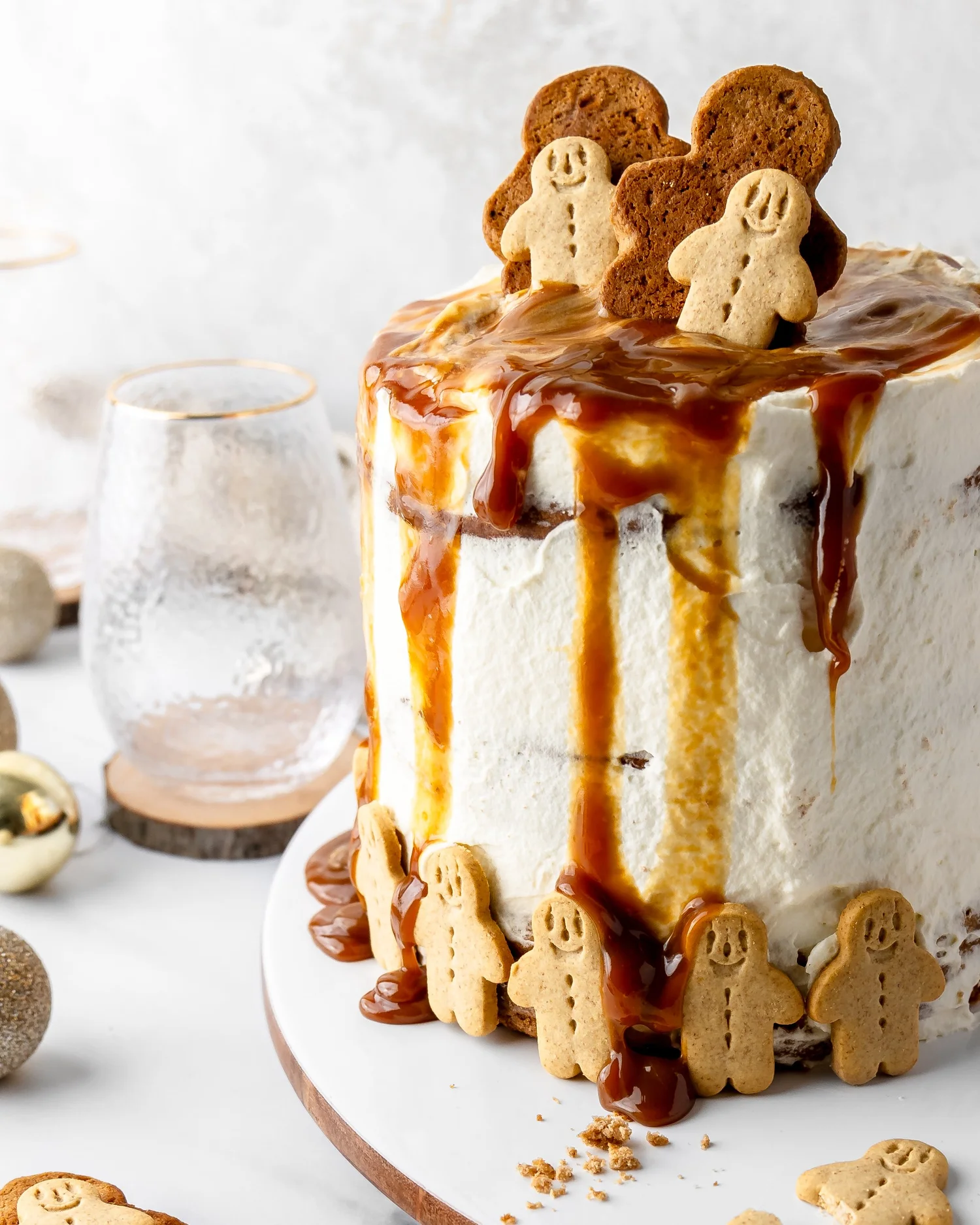 Gingerbead Cake with Caramel Whipped Cream — Natural Spoonfuls