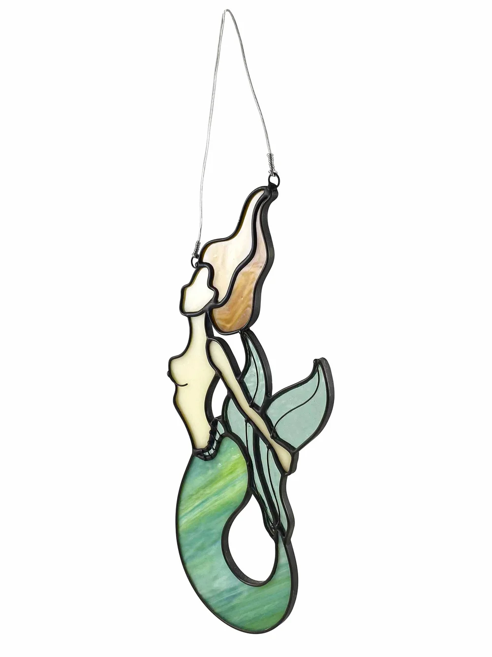Mermaid Corner Frame | Stained Glass Art — Glasswork Pixie