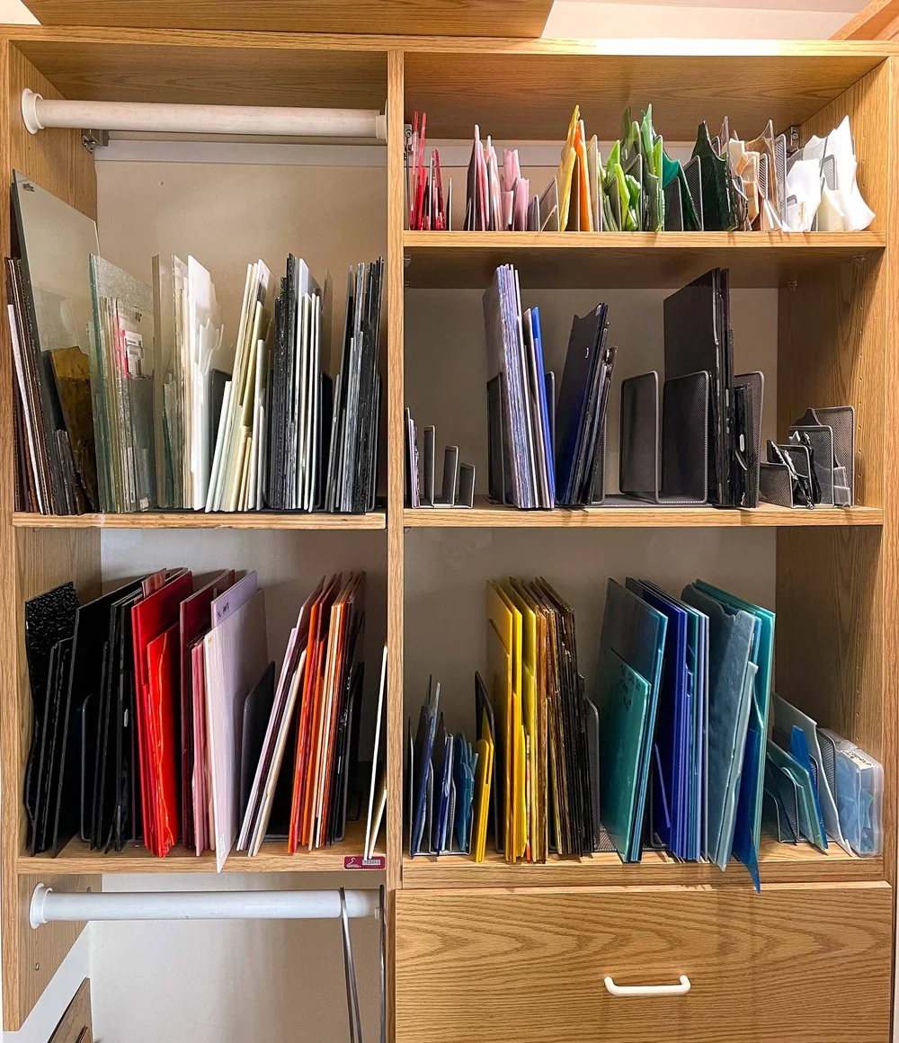 How to Store Stained Glass Sheets and Scraps — Glasswork Pixie