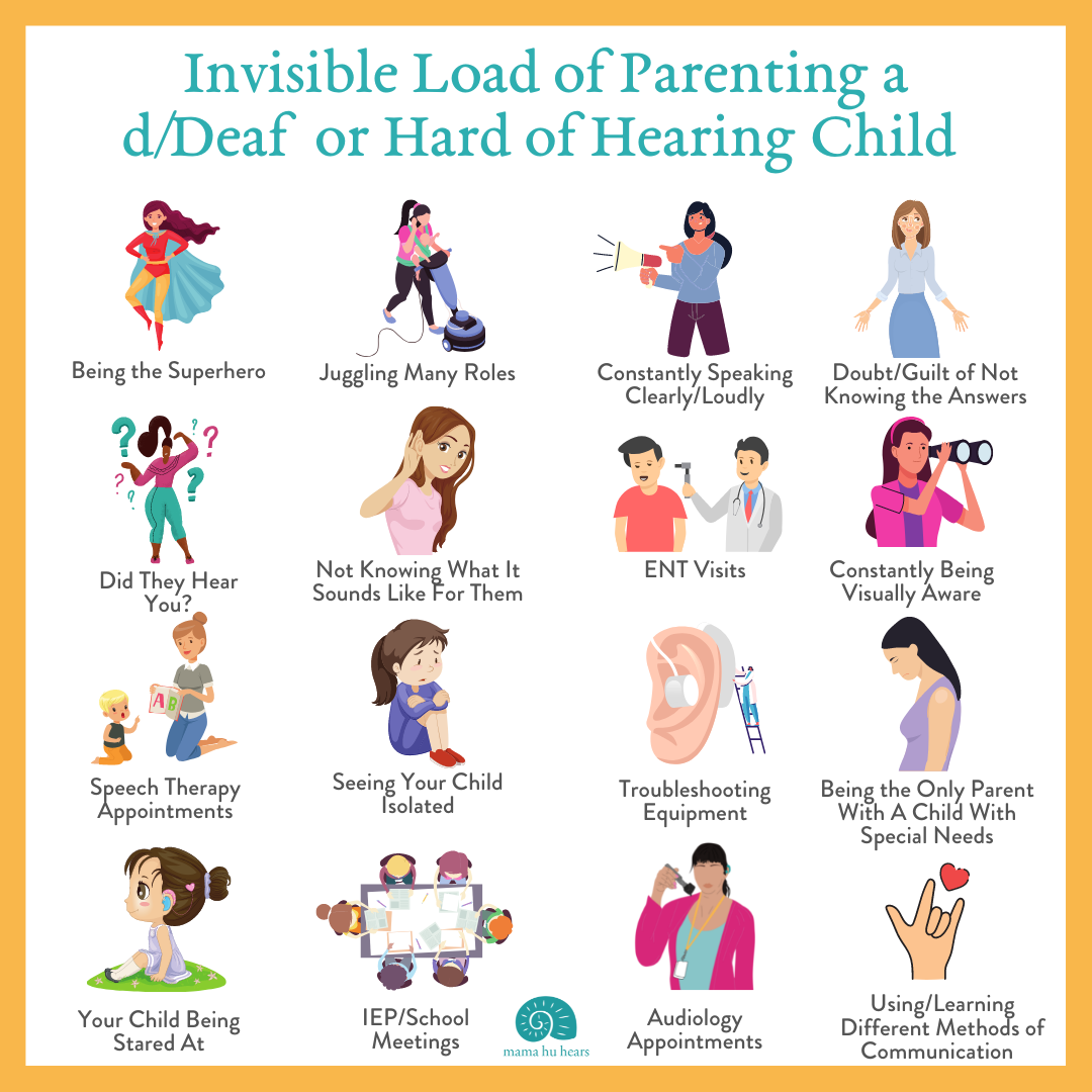Invisible Load of Parenting a d/Deaf or Hard of Hearing Child — Mama Hu ...