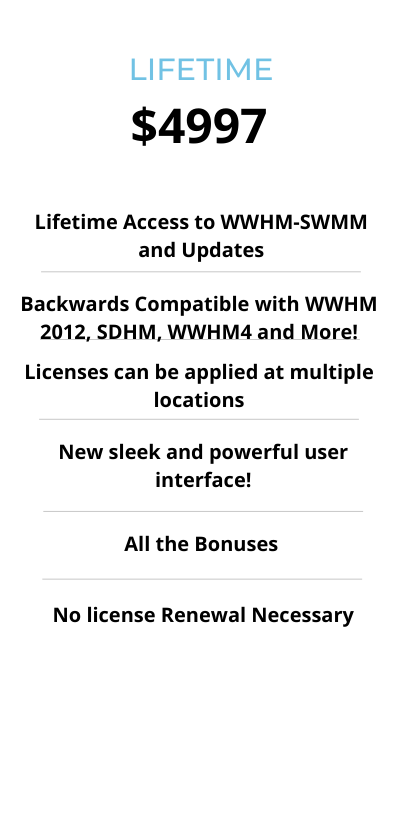 WWHM-SWMM — Clear Creek Solutions