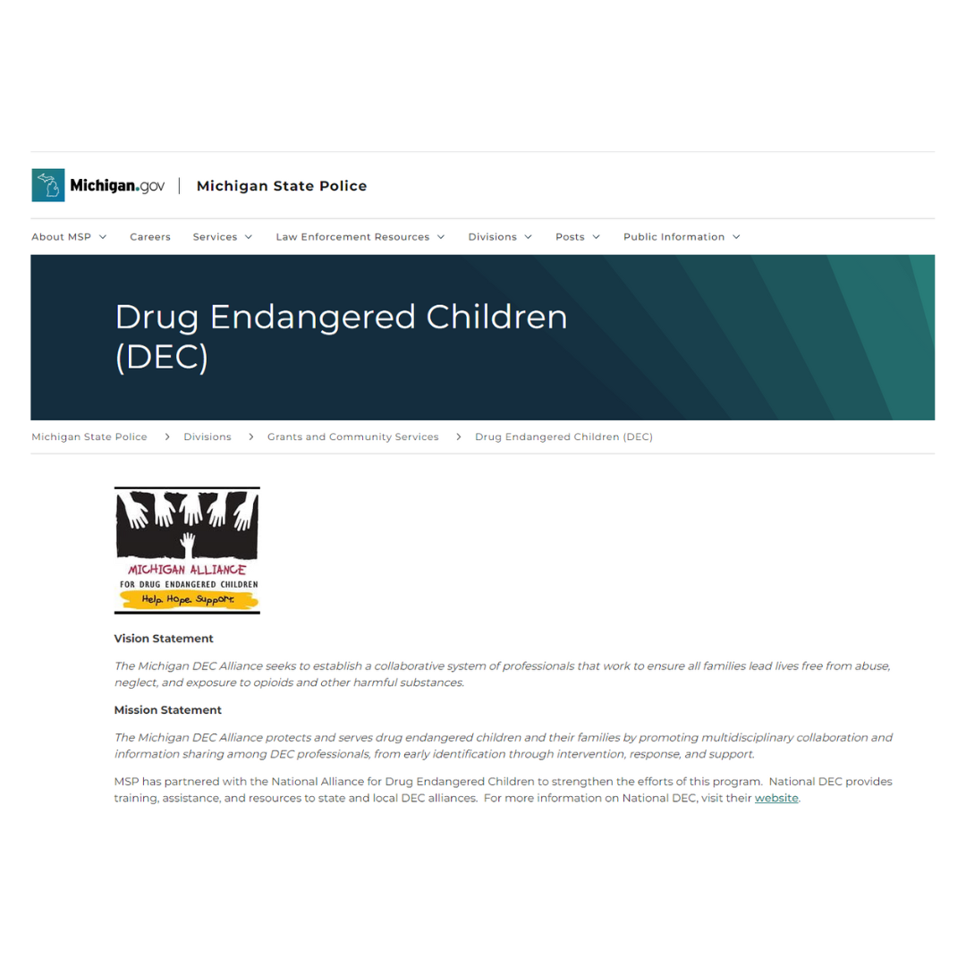 Coalition for Poison Prevention — Michigan Poison Center