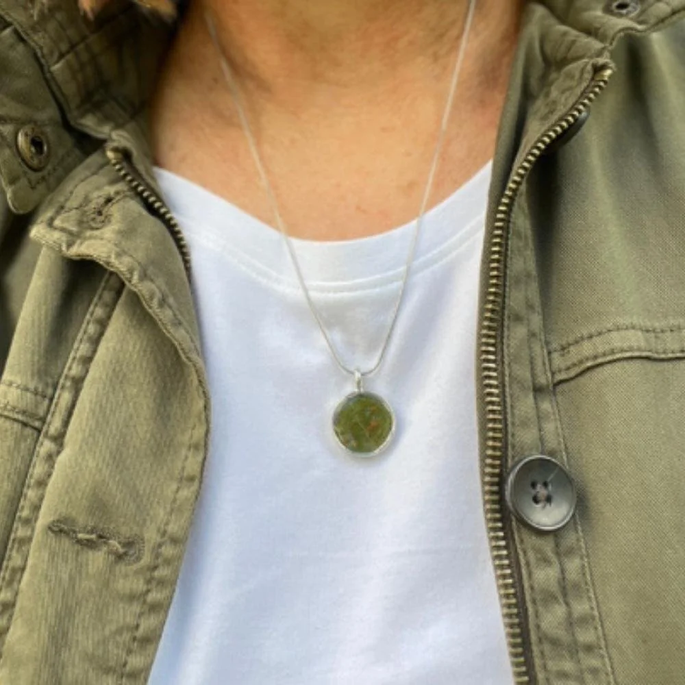 Round Silver Peter’s Tree Leaf Necklace — PETER STEELE®