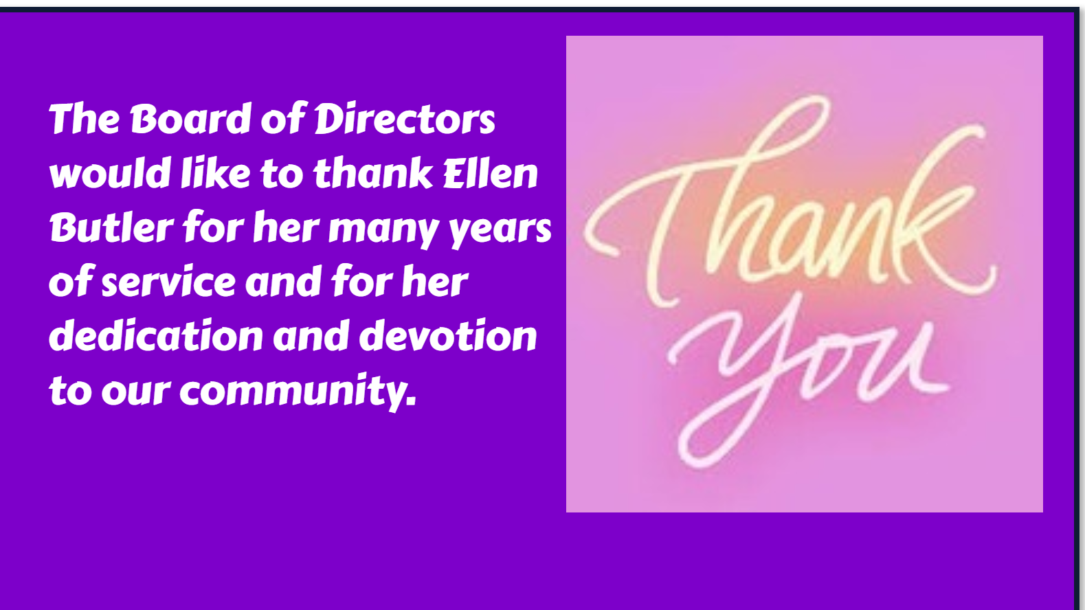 Ellen Butler, President, Retires 3/4/2021 — High Point 6