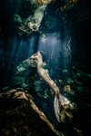 Mermaid Photoshoot in a Cenote | Underwater Photography in Cancun ...