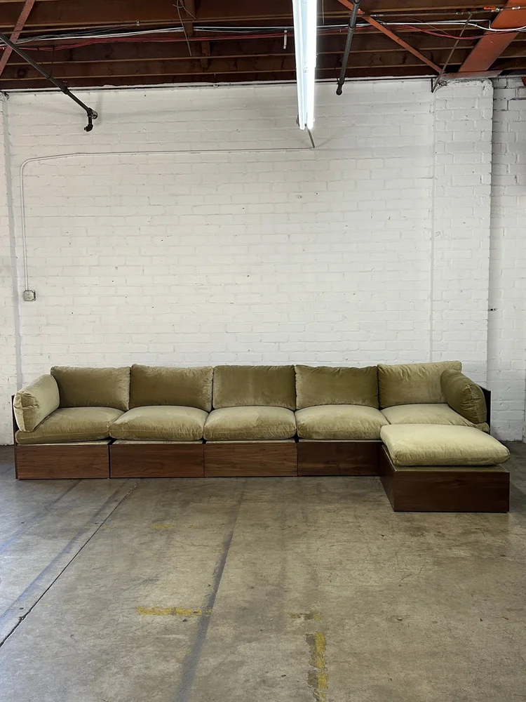 Made to Order channel tuft waterfall bench — VINTAGE ON POINT