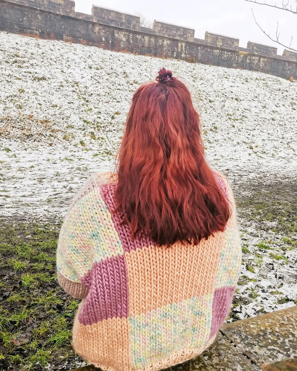 Patchwork Chunky Cardigan knitting pattern — Abbie Knits
