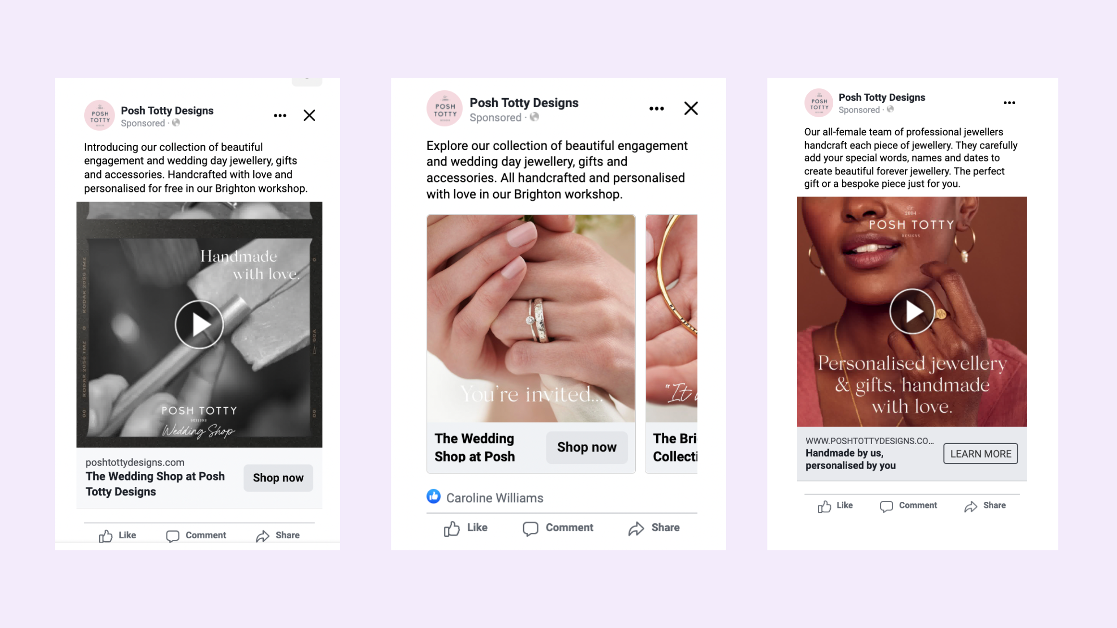 Posh Totty Designs - Facebook & Instagram Ad Management | Marielle Baylis