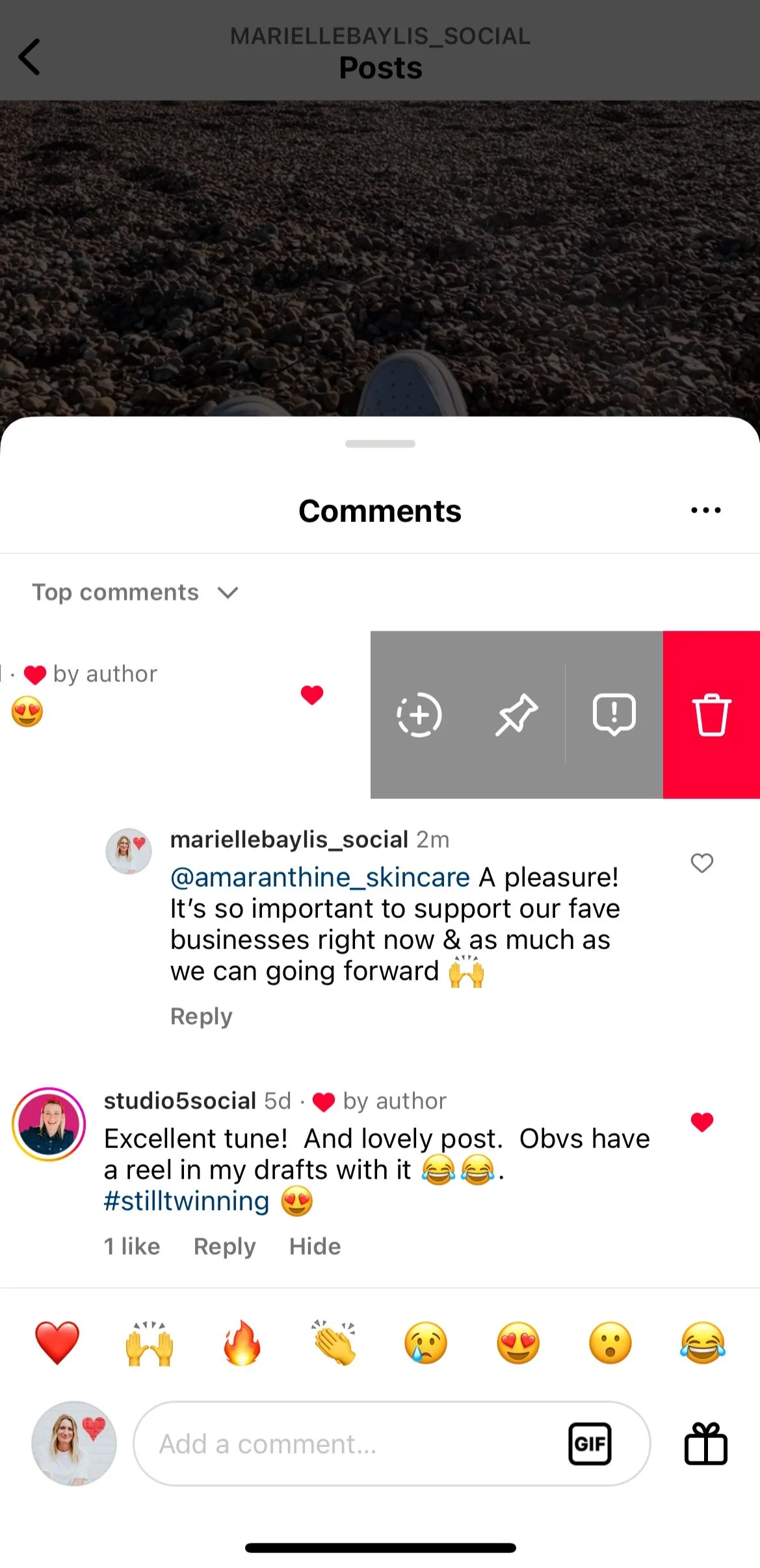 Share Instagram Post Comments to Stories to Boost Engagement | Marielle ...