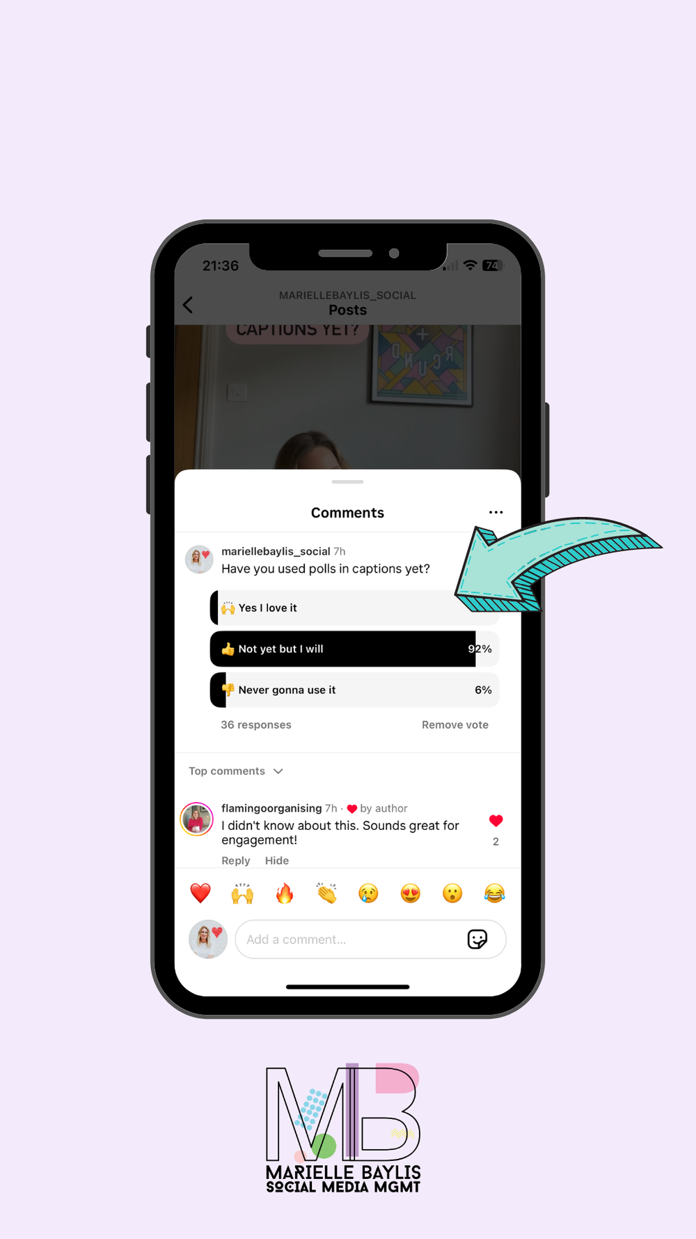 Give Instagram Engagement a Boost with New Caption Polls | Marielle Baylis