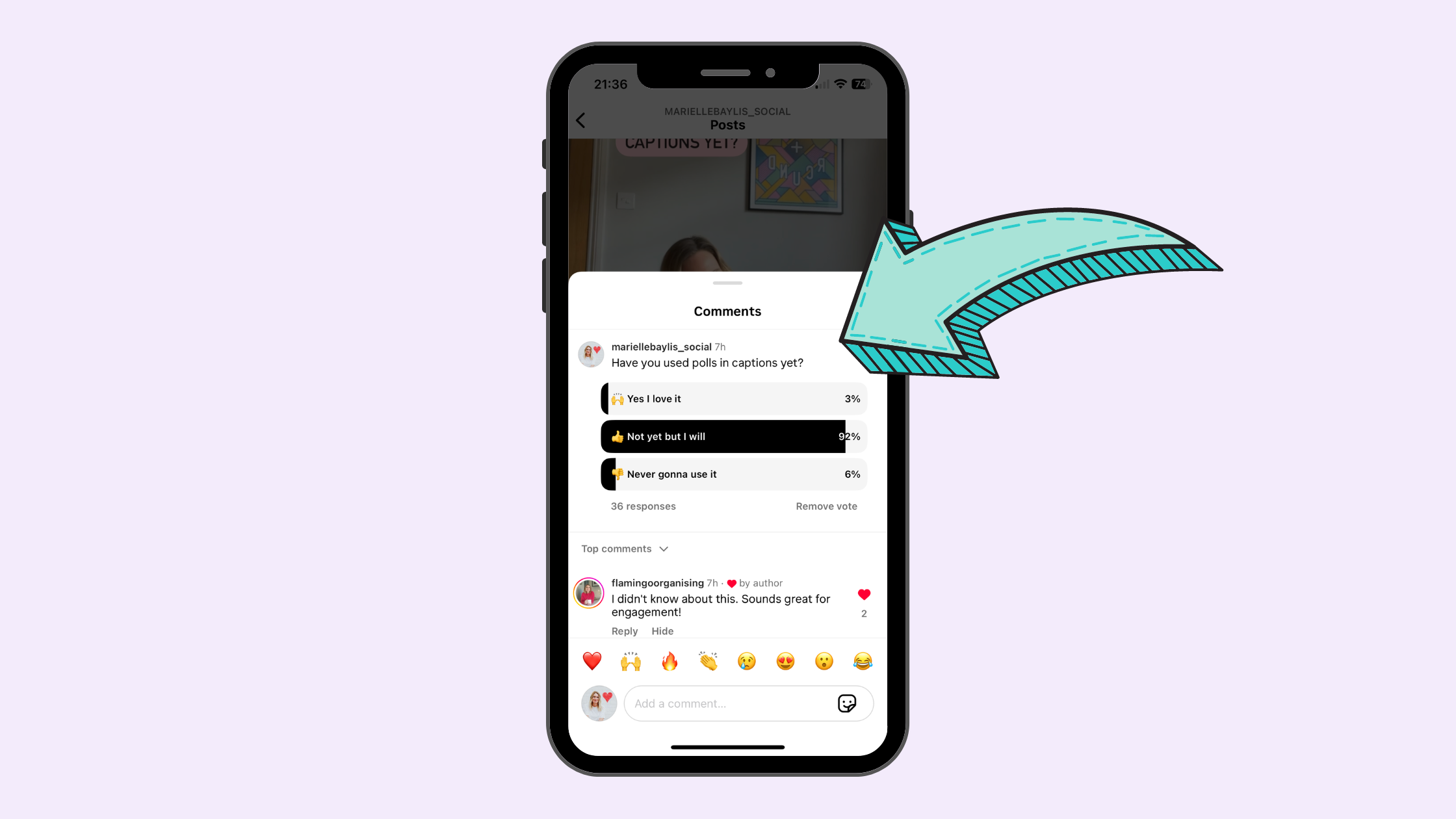 Give Instagram Engagement a Boost with New Caption Polls | Marielle Baylis
