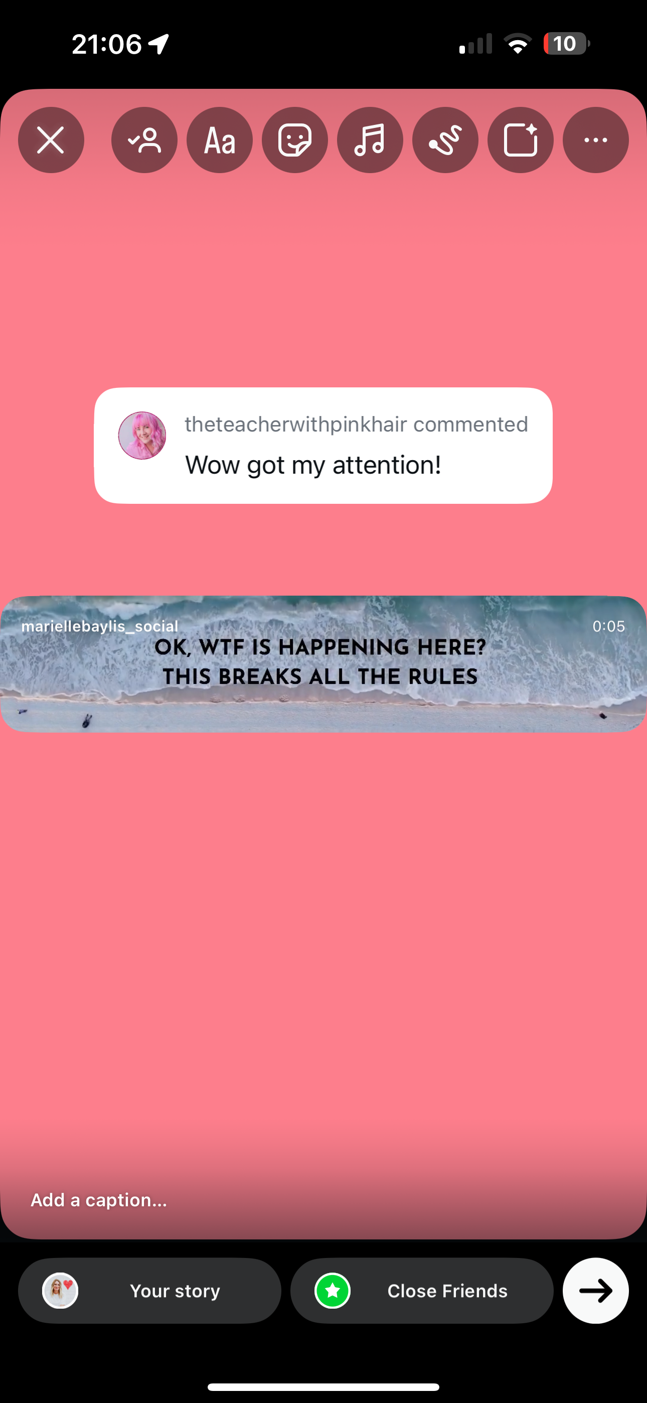 Share Instagram Post Comments to Stories to Boost Engagement | Marielle ...