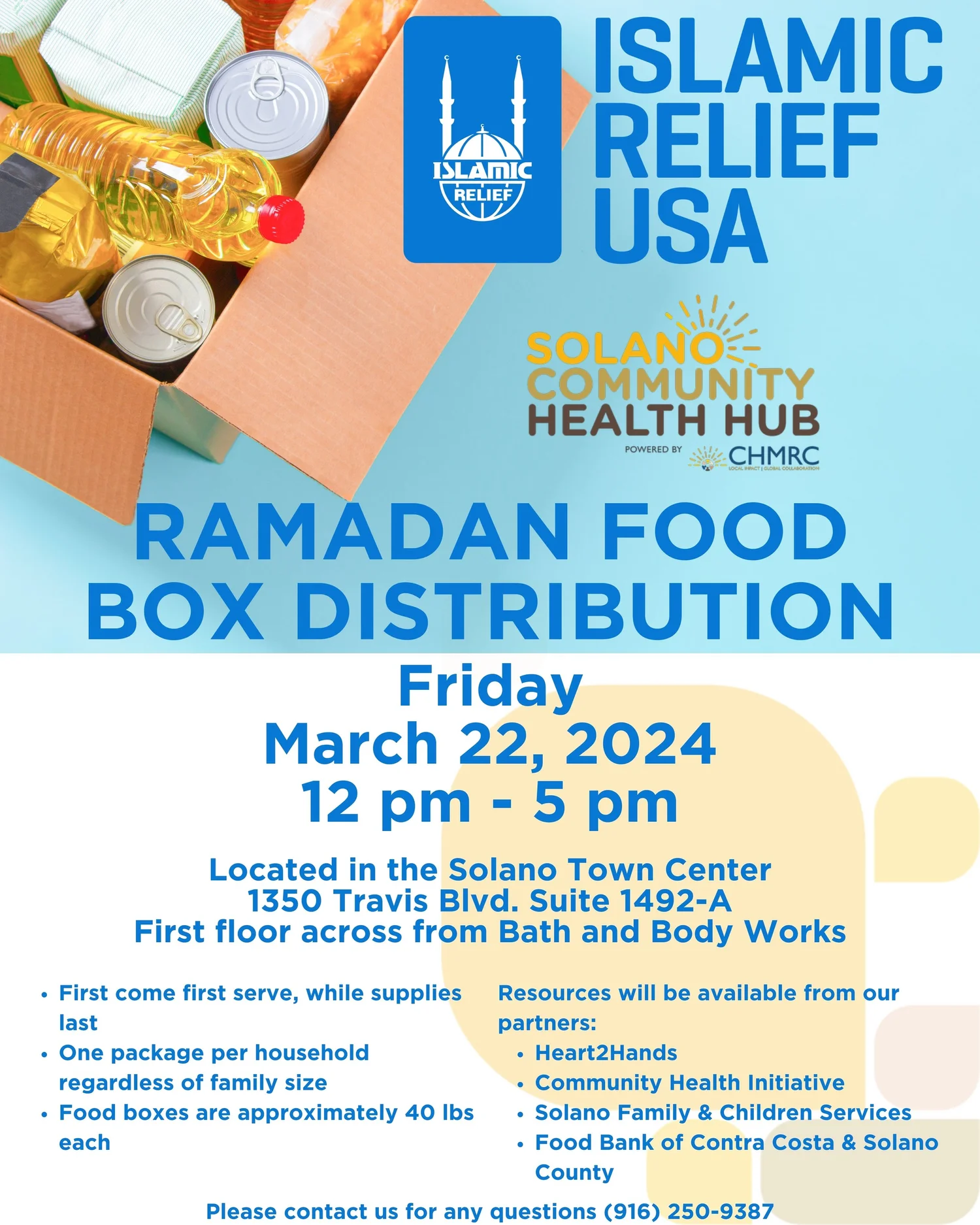 FREE Ramadan Food Box Distribution — Visit Vallejo