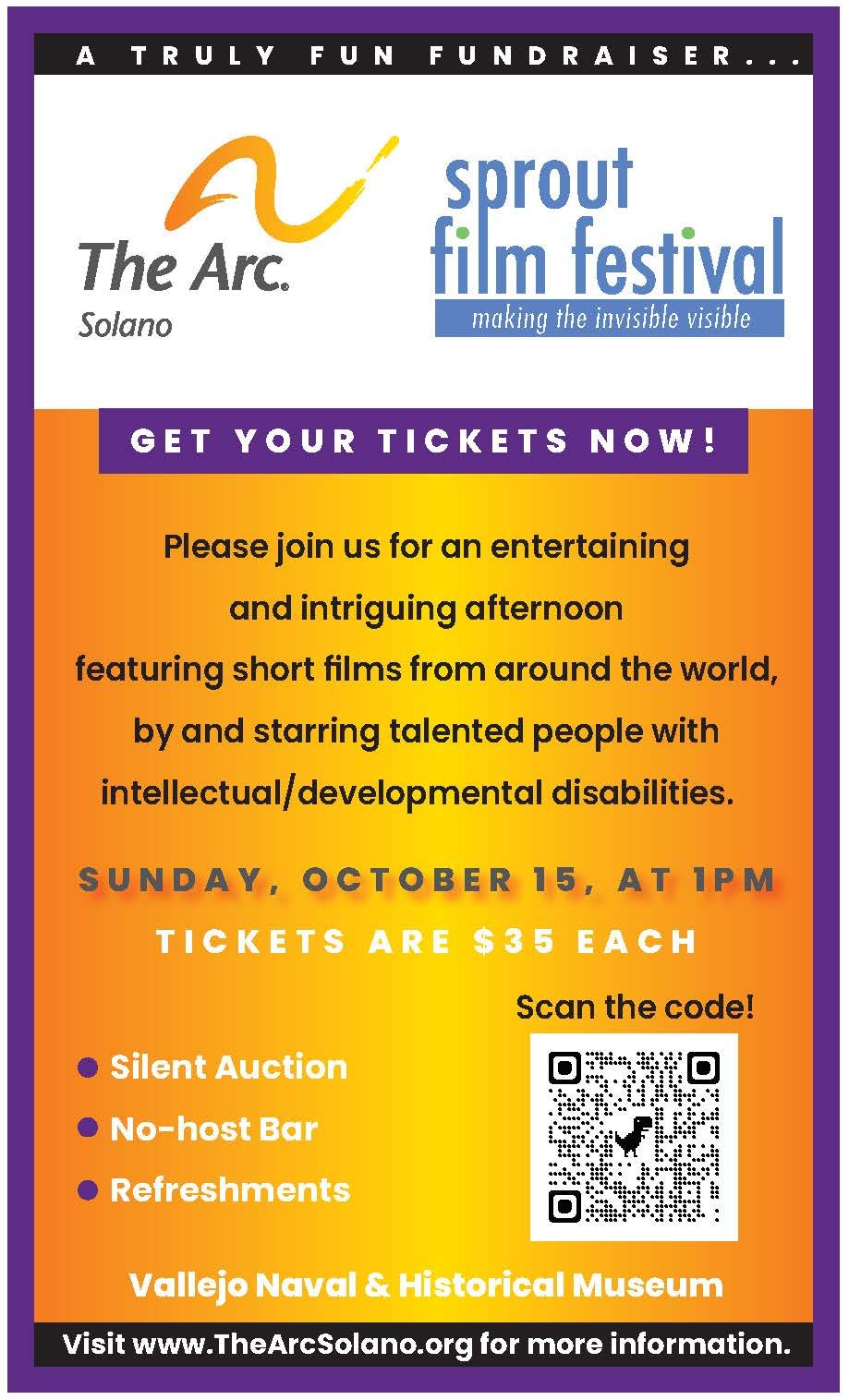 Sprout Film Festival, a fundraiser for The Arc-Solano — Visit Vallejo