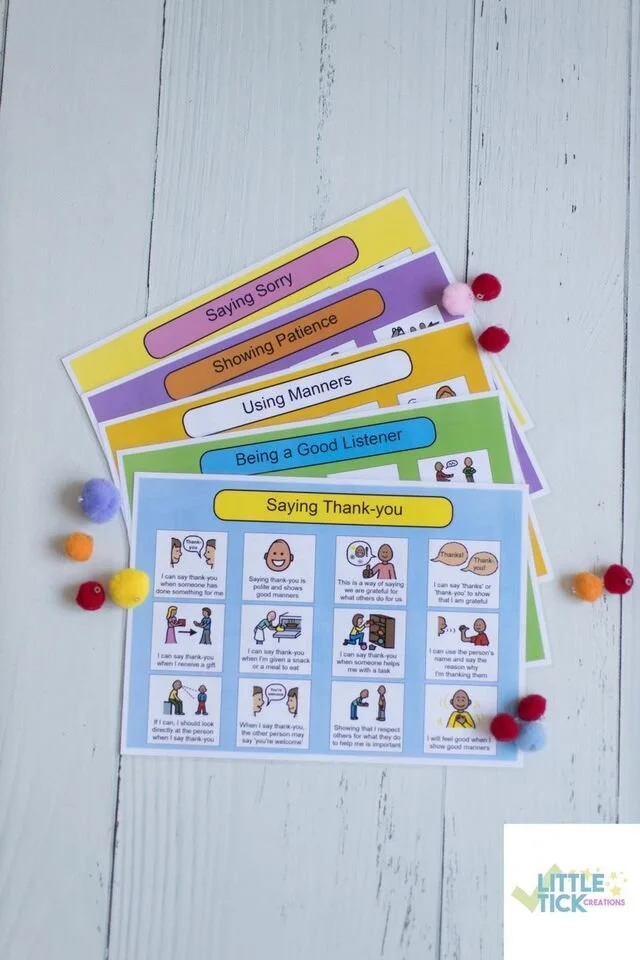 MANNERS Social Story Pack — Little Tick Creations