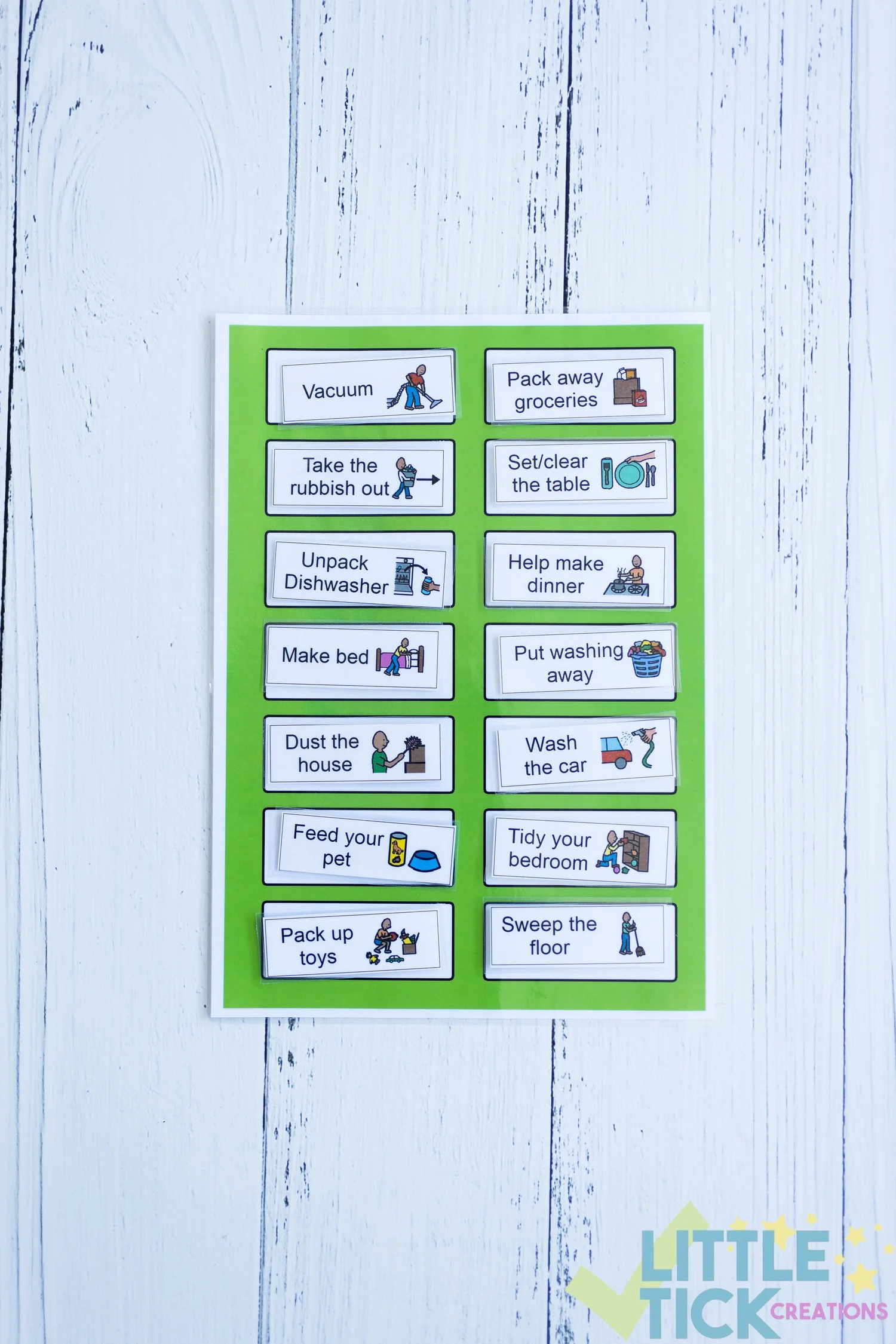 Household Life Skills Poster Pack — Little Tick Creations