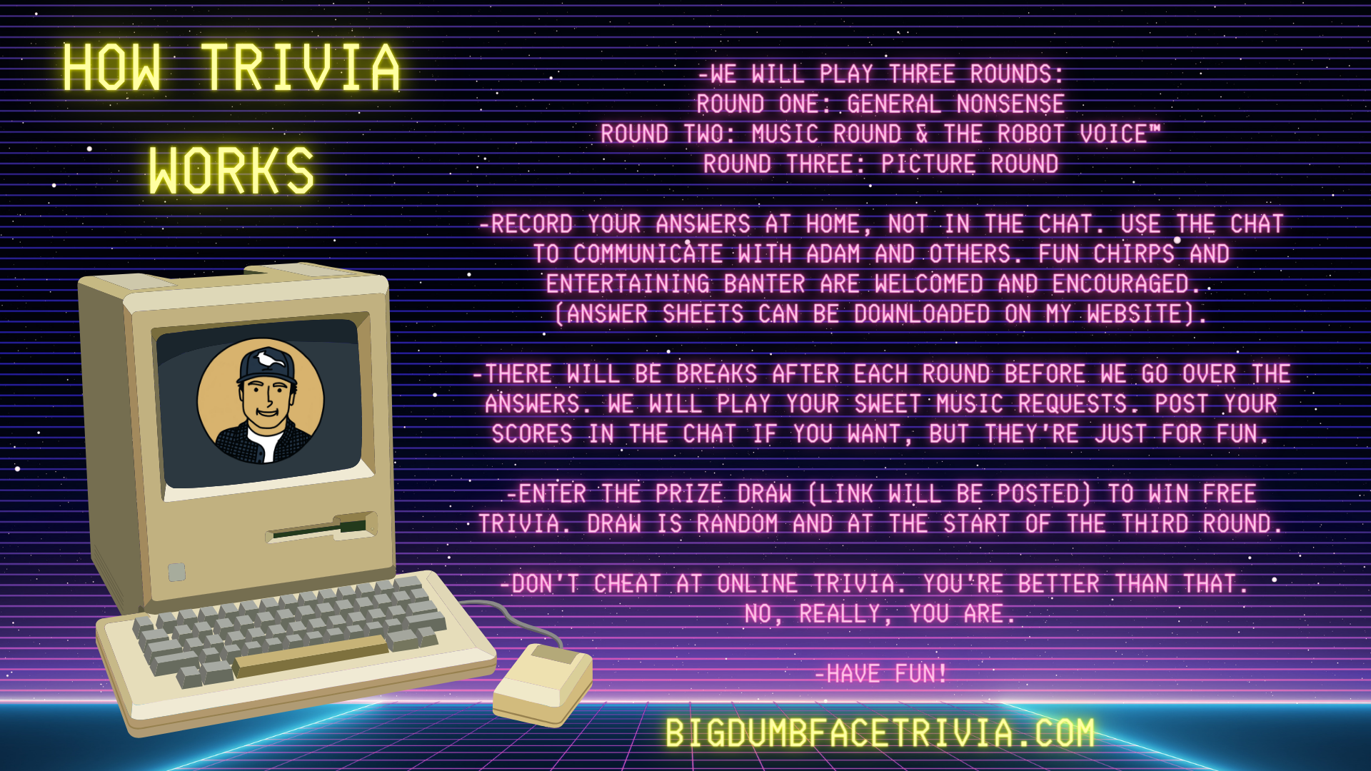 Wednesday Zoom Trivia — Big Dumb Face Trivia Services