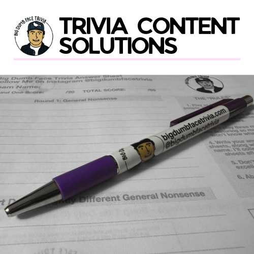 Big Dumb Face Trivia Online Store — Big Dumb Face Trivia Services