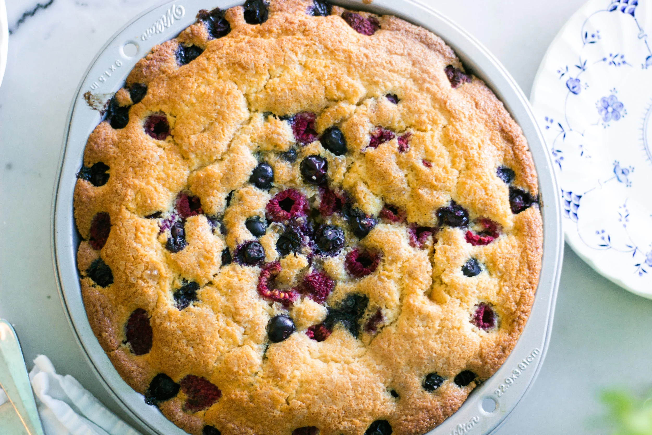 Raspberry Blueberry Cake — Cherbourg Bakery