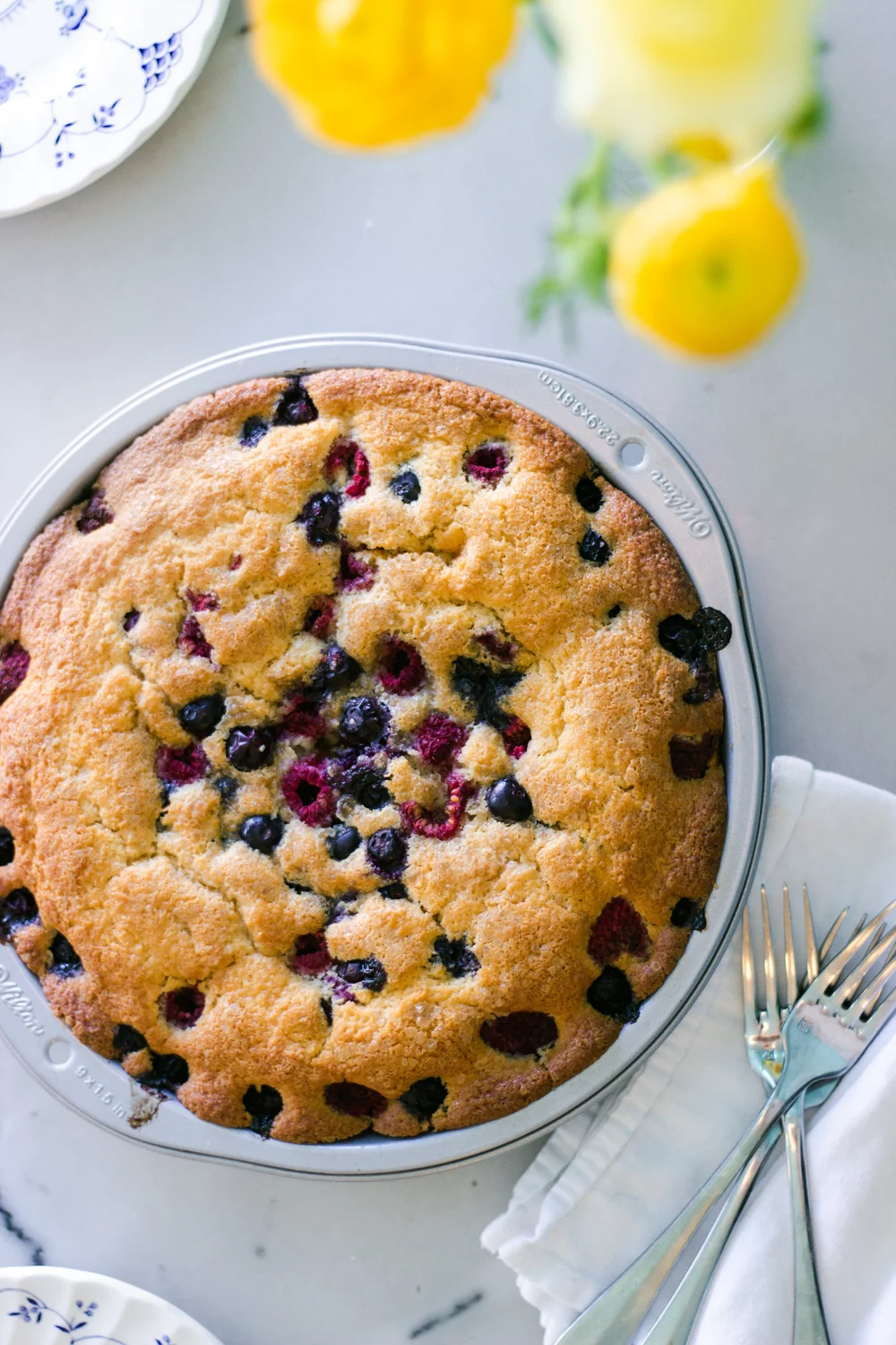 Raspberry Blueberry Cake — Cherbourg Bakery