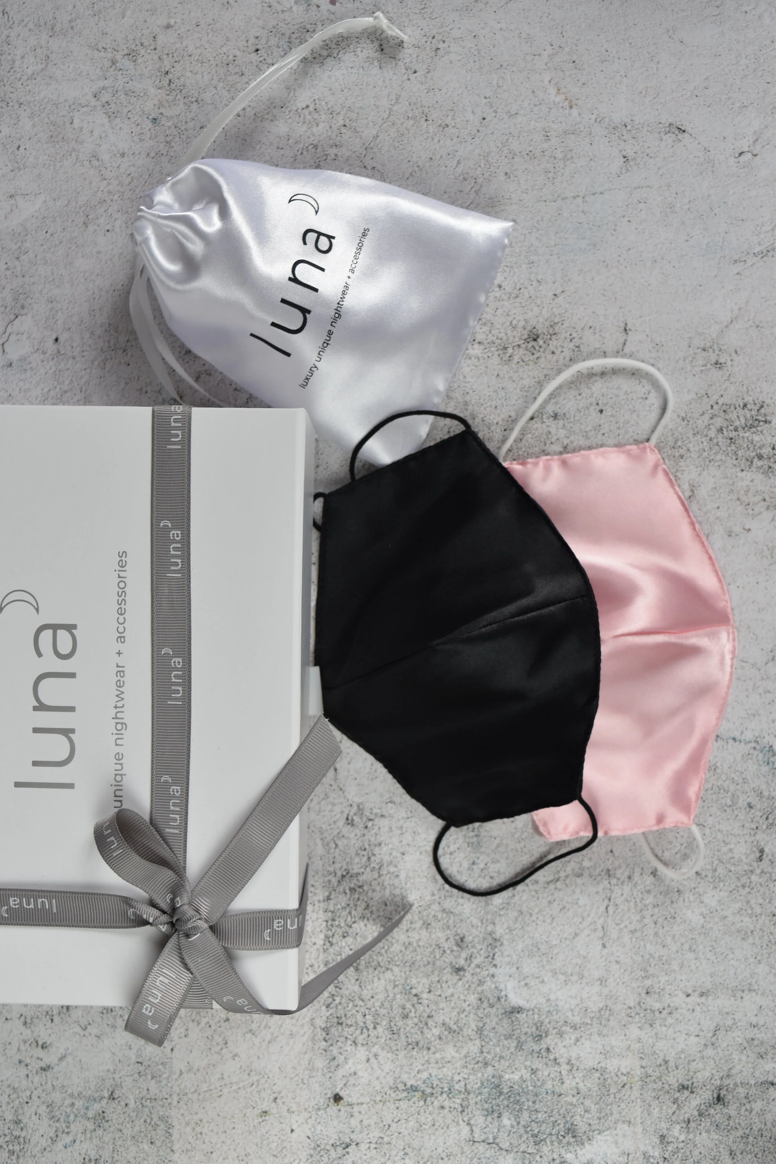 Choose Your Colour Combination 19 Momme Silk Luna Facemask — Luna Nightwear