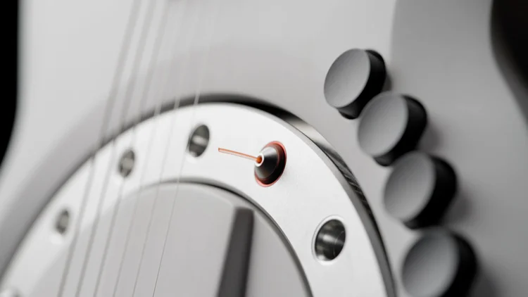 Circle Guitar is an electro-mechanical guitar that uses a MIDI-enabled ...