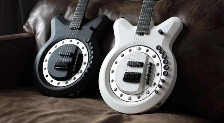 Circle Guitar is an electro-mechanical guitar that uses a MIDI-enabled ...