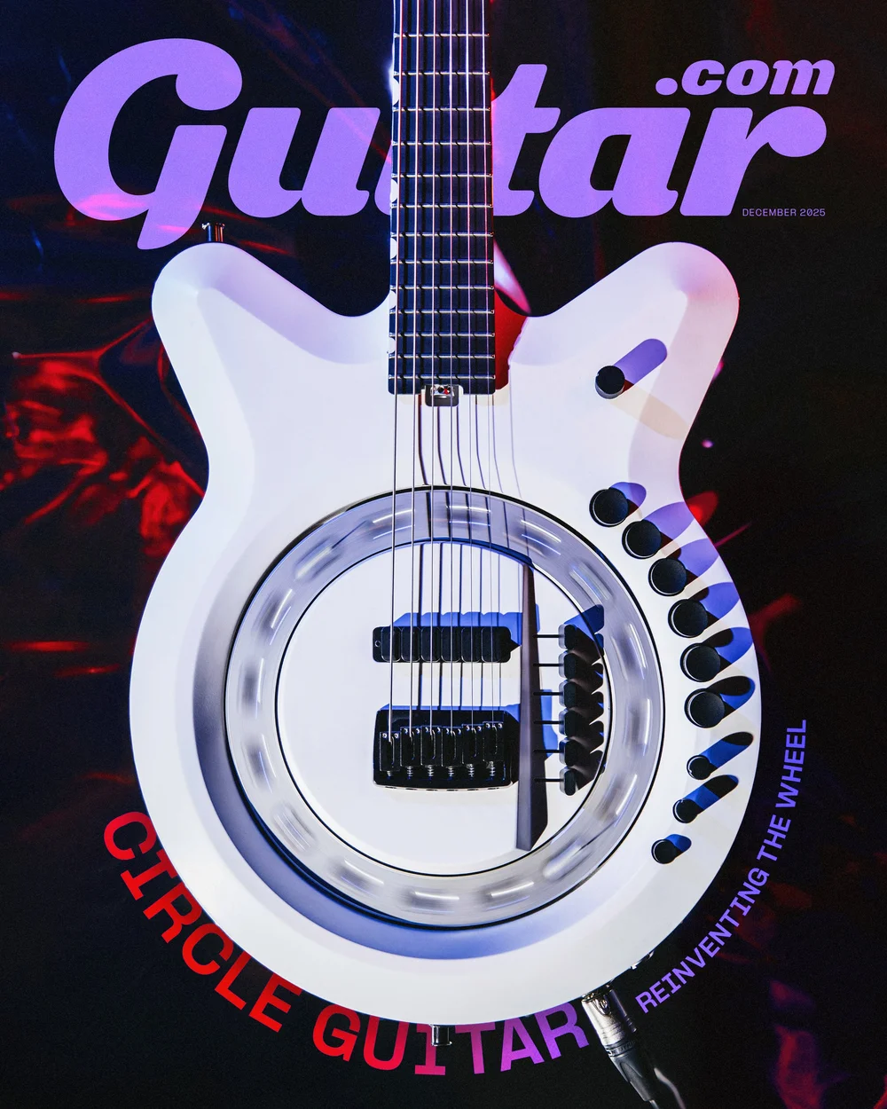 Circle Guitar is an electro-mechanical guitar that uses a MIDI-enabled ...