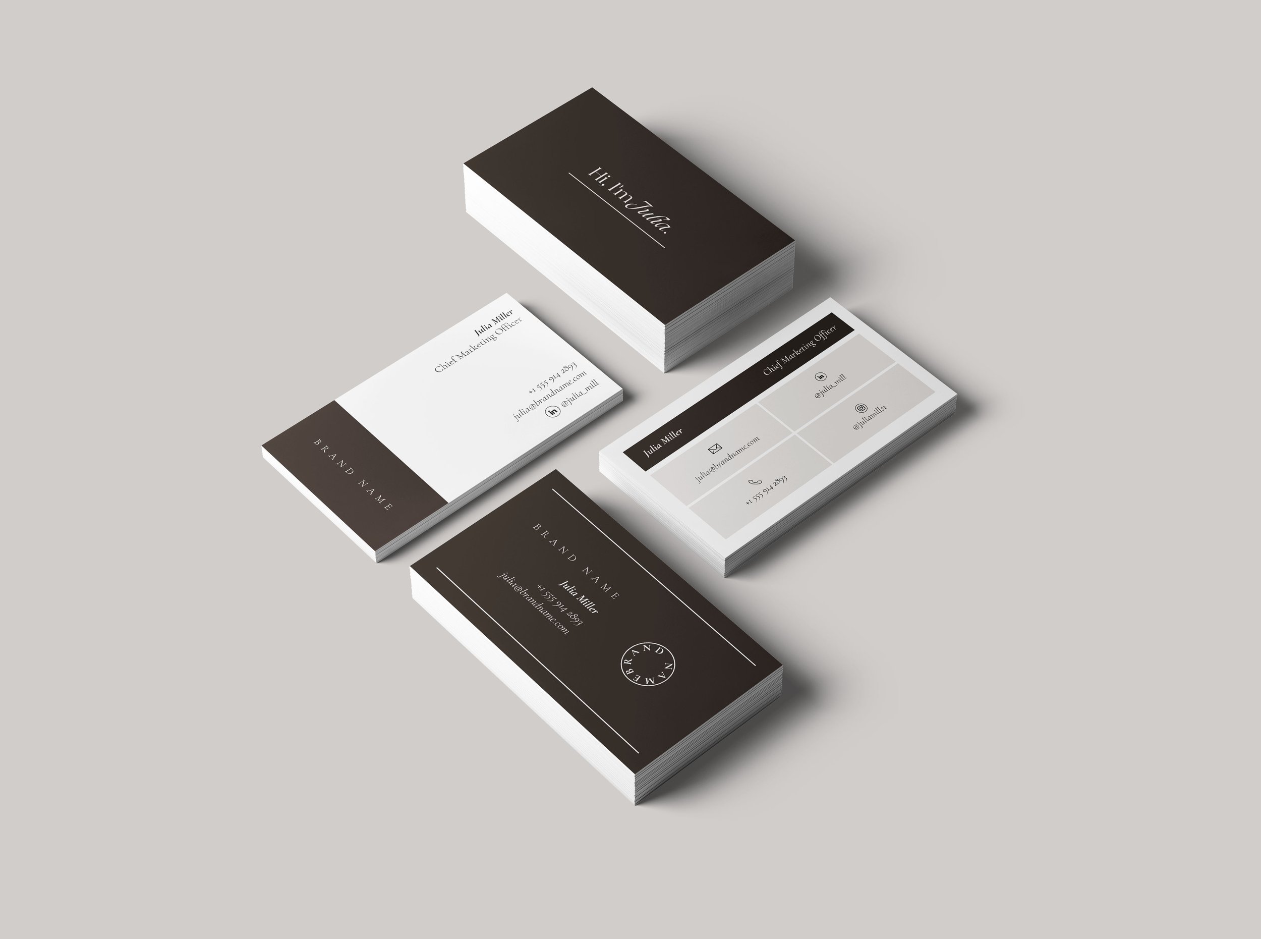 30 Elegant & Modern Canva Business Card Templates — Togue Studio
