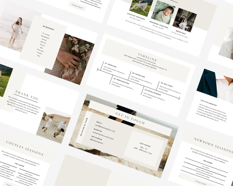 20-Page Feminine & Elevated Service Guide Canva Template — Togue Studio