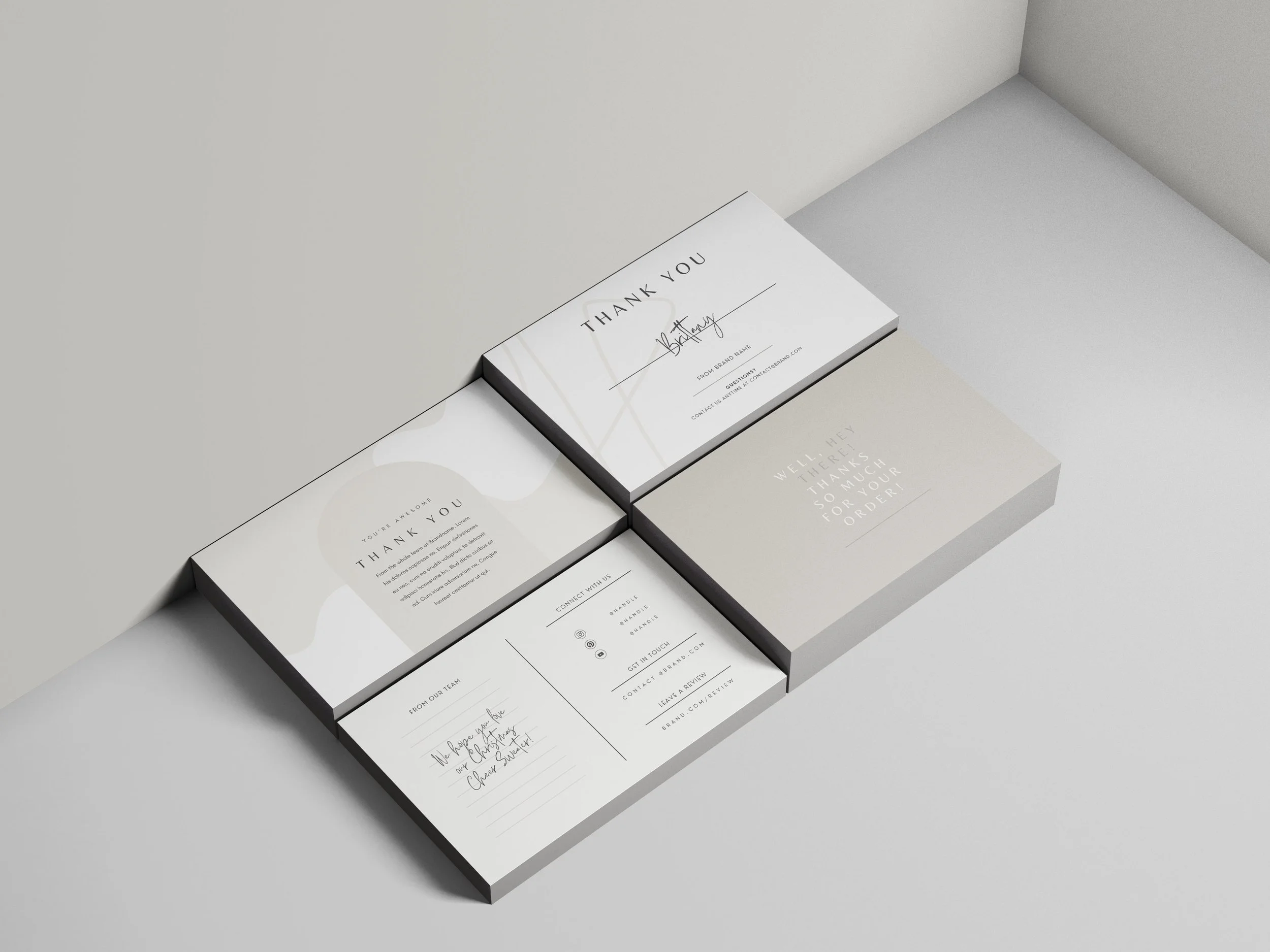 20 Minimal & Elevated Canva Thank You Card Templates — Togue Studio