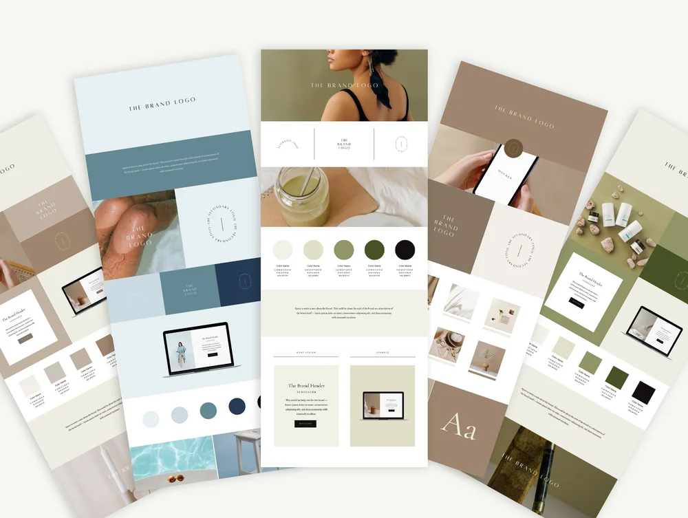 7 Elevated & Modern Canva Brand Board Templates — Togue Studio