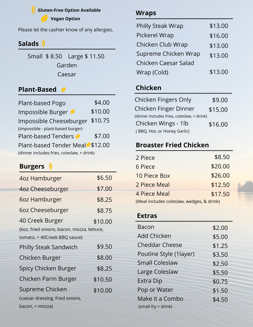 Menu 1 — JOCKO POINT